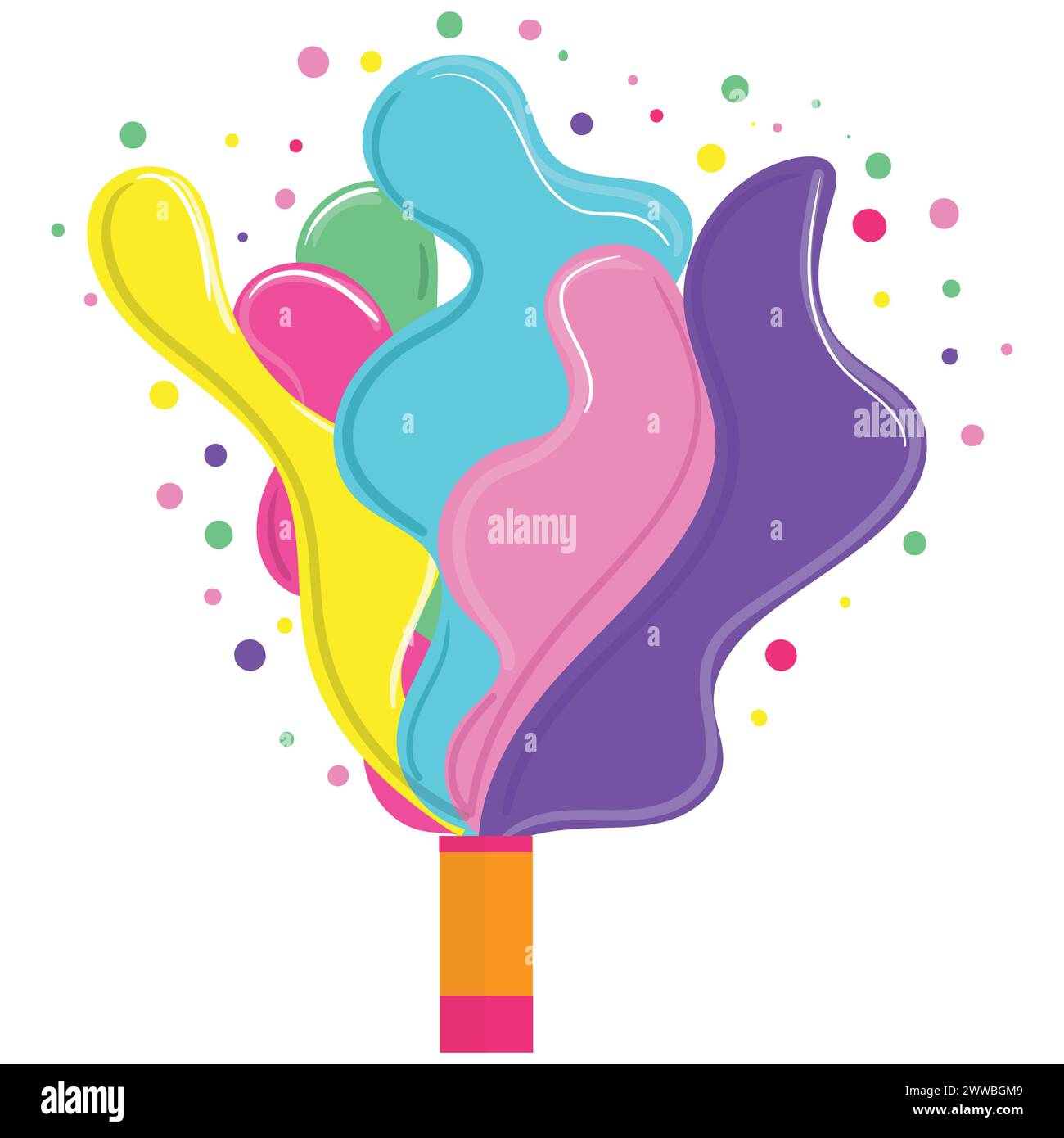 Holi indian festival colours Cut Out Stock Images & Pictures - Alamy