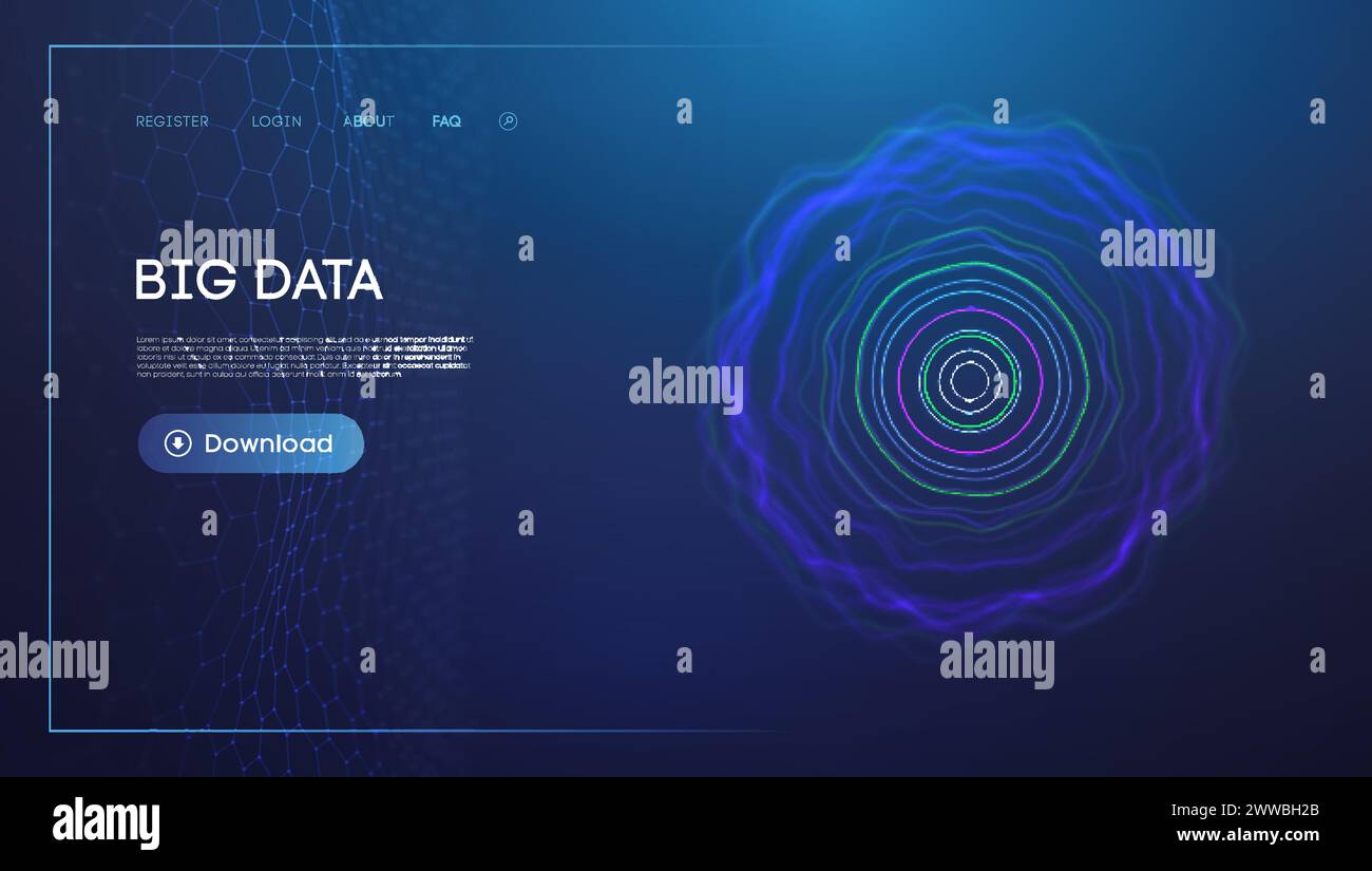 Data wave circles Stock Vector Images - Alamy