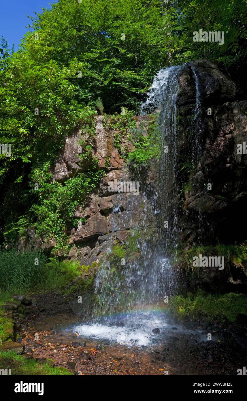 Waterfall in the newly restored Kilfane Glen in County Kilkenny ...