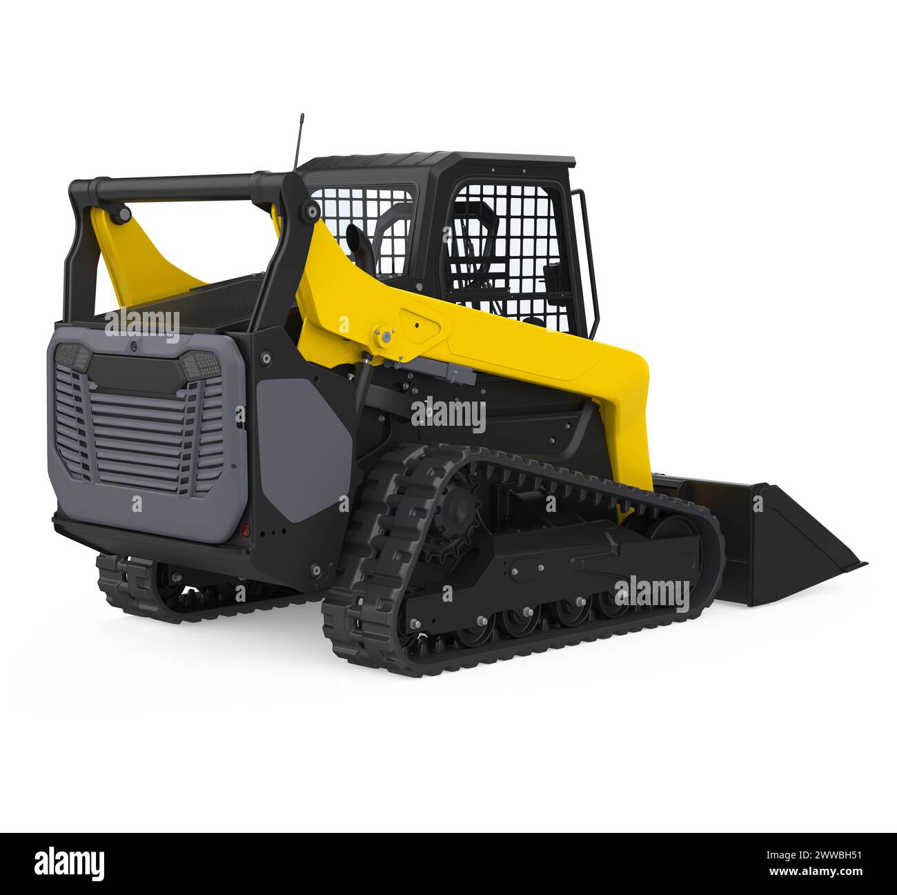 Skid-steer Loader Isolated Stock Photo - Alamy
