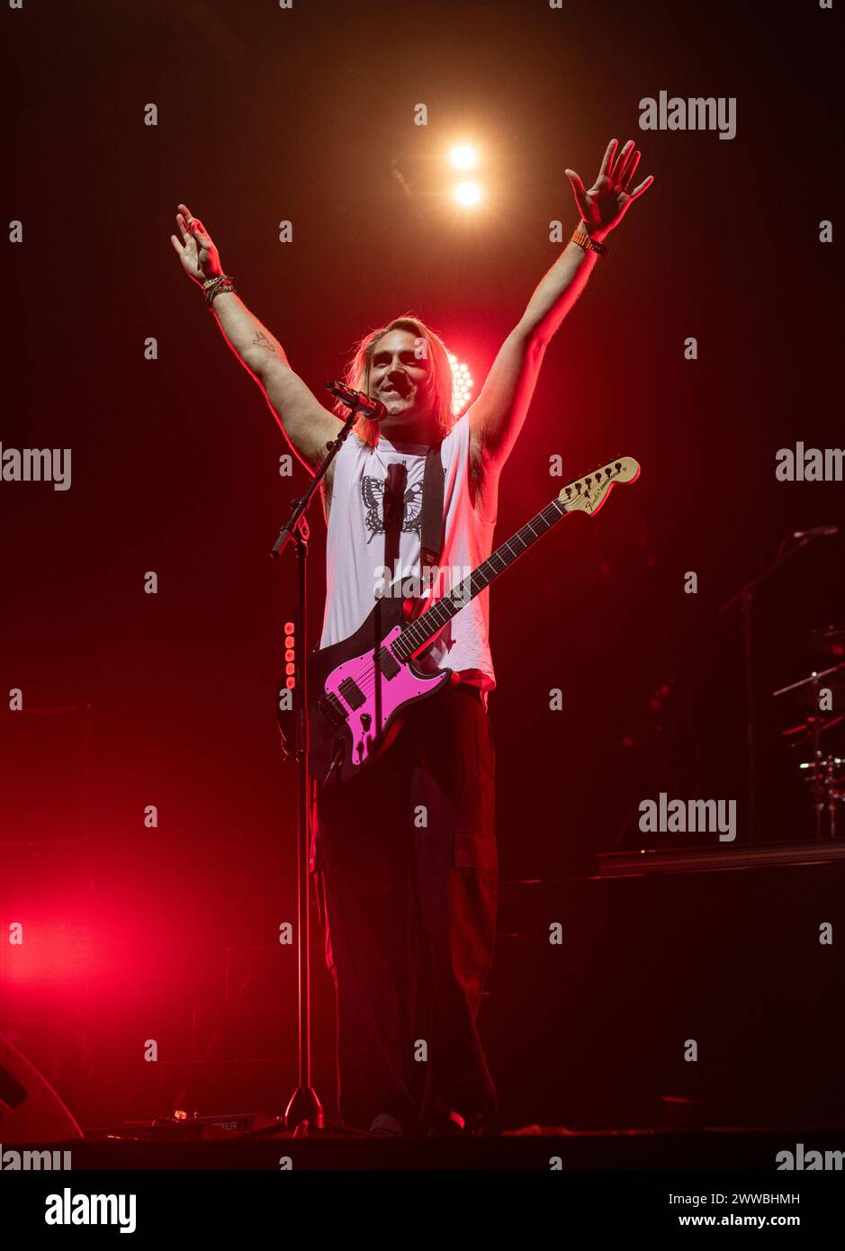 London, UK. 22nd Mar 2024. Fightstar performing live at OVO Wembley ...