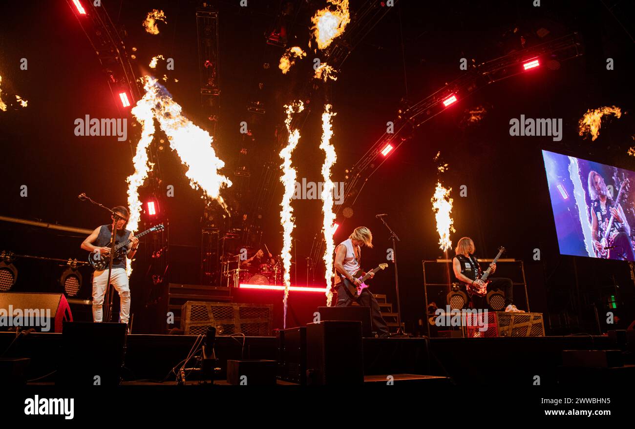 London, UK. 22nd Mar 2024. Fightstar performing live at OVO Wembley ...