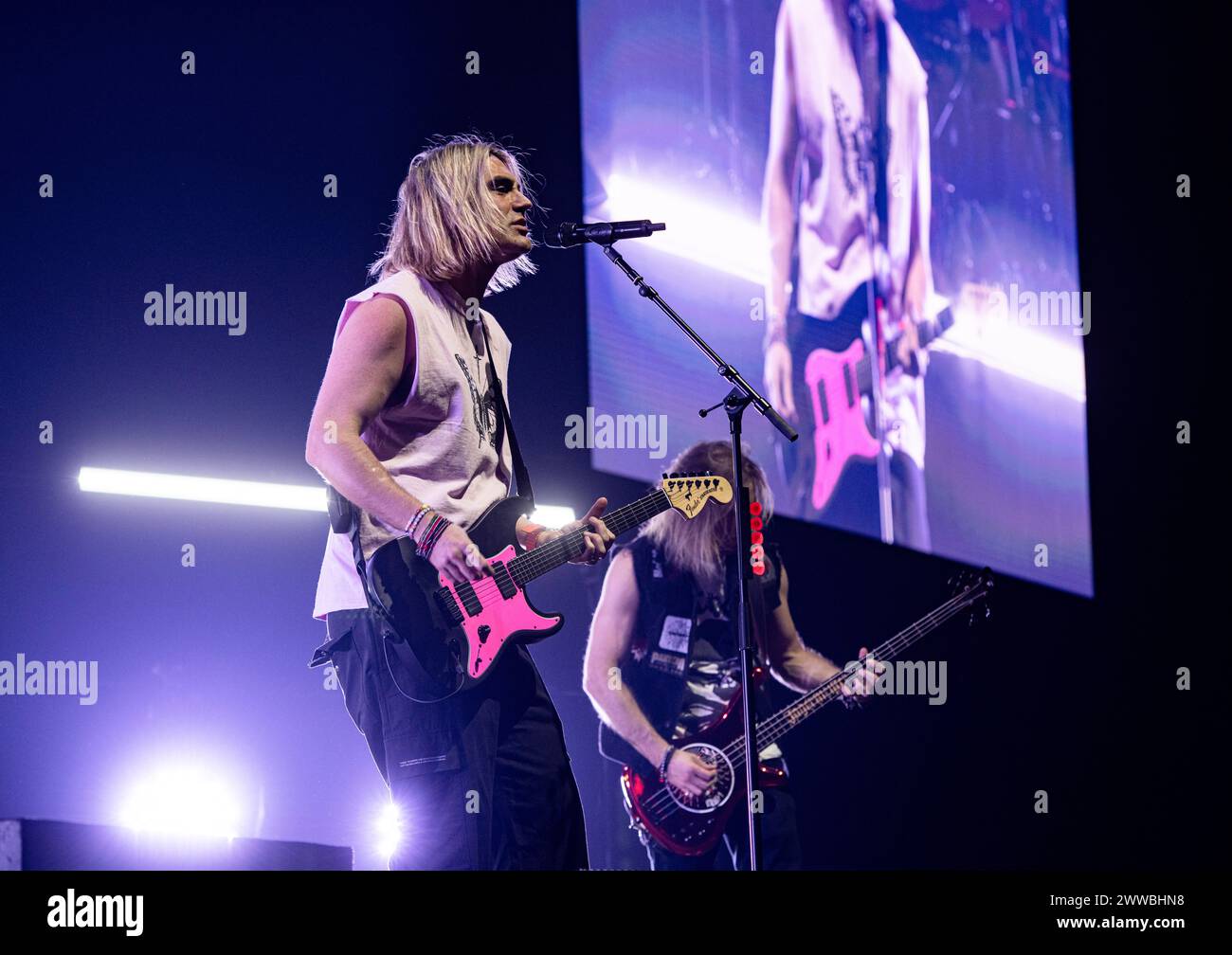 London, UK. 22nd Mar 2024. Fightstar performing live at OVO Wembley ...