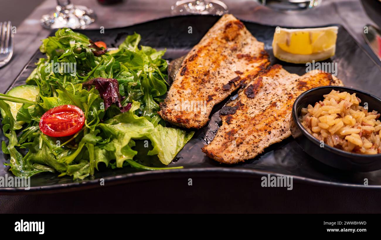 Fish dish presentation hi-res stock photography and images - Alamy