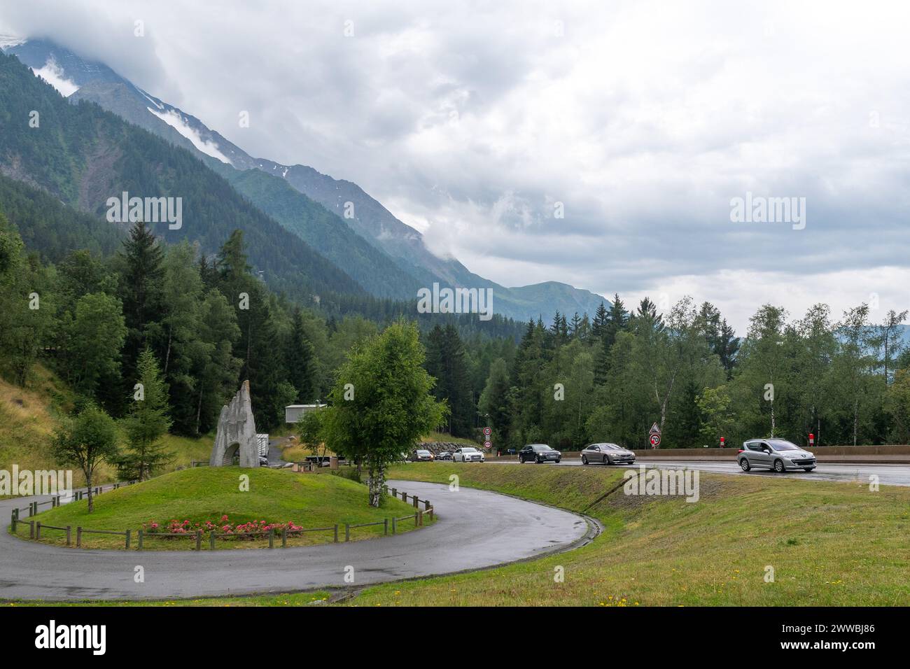 Memorial to the 39 victims of the Mont Blanc Tunnel fire (03 24 1999 ...