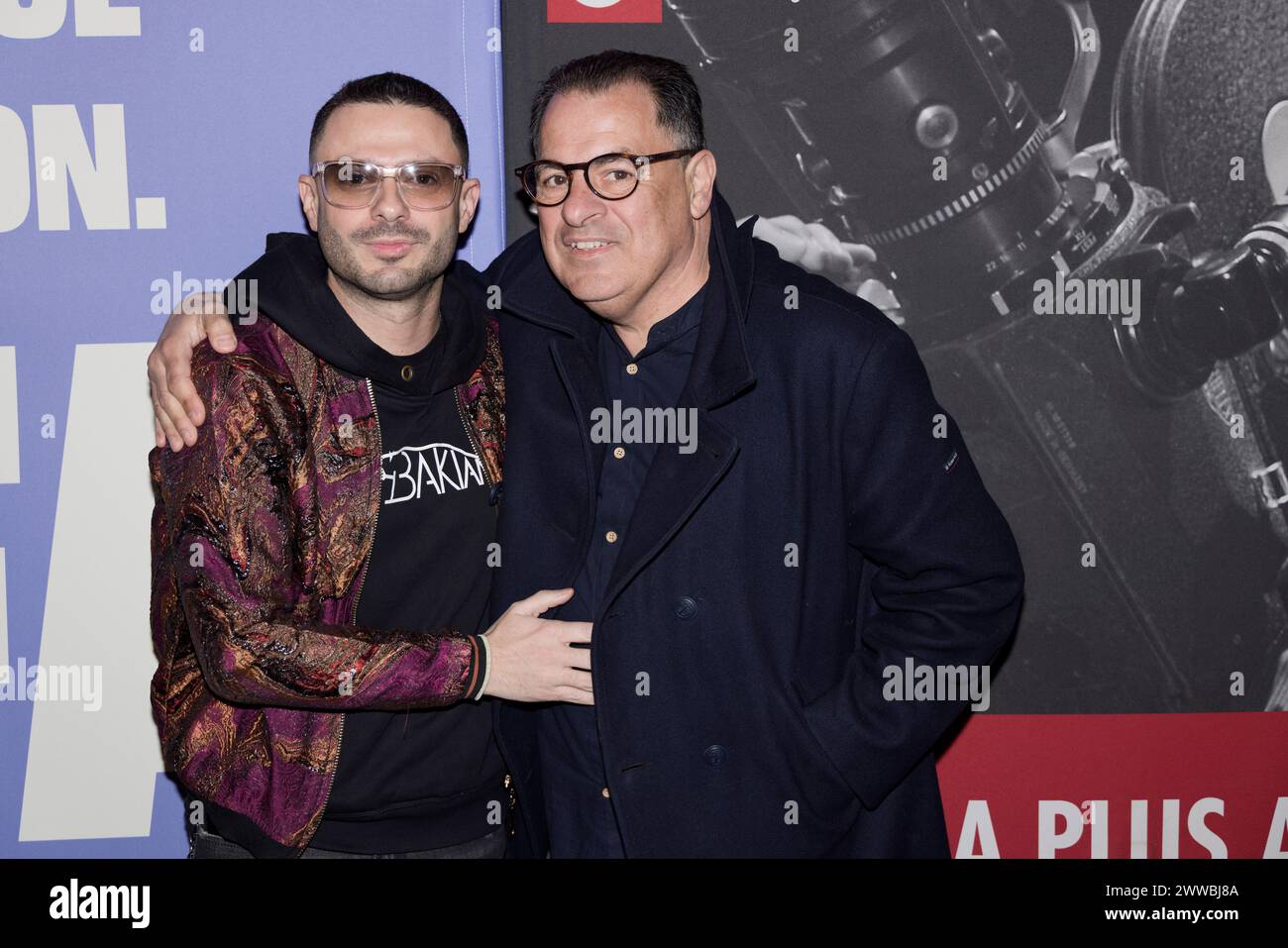 Paris, France. 22nd Mar, 2024. Singer-songwriter Gregory Bakian and ...