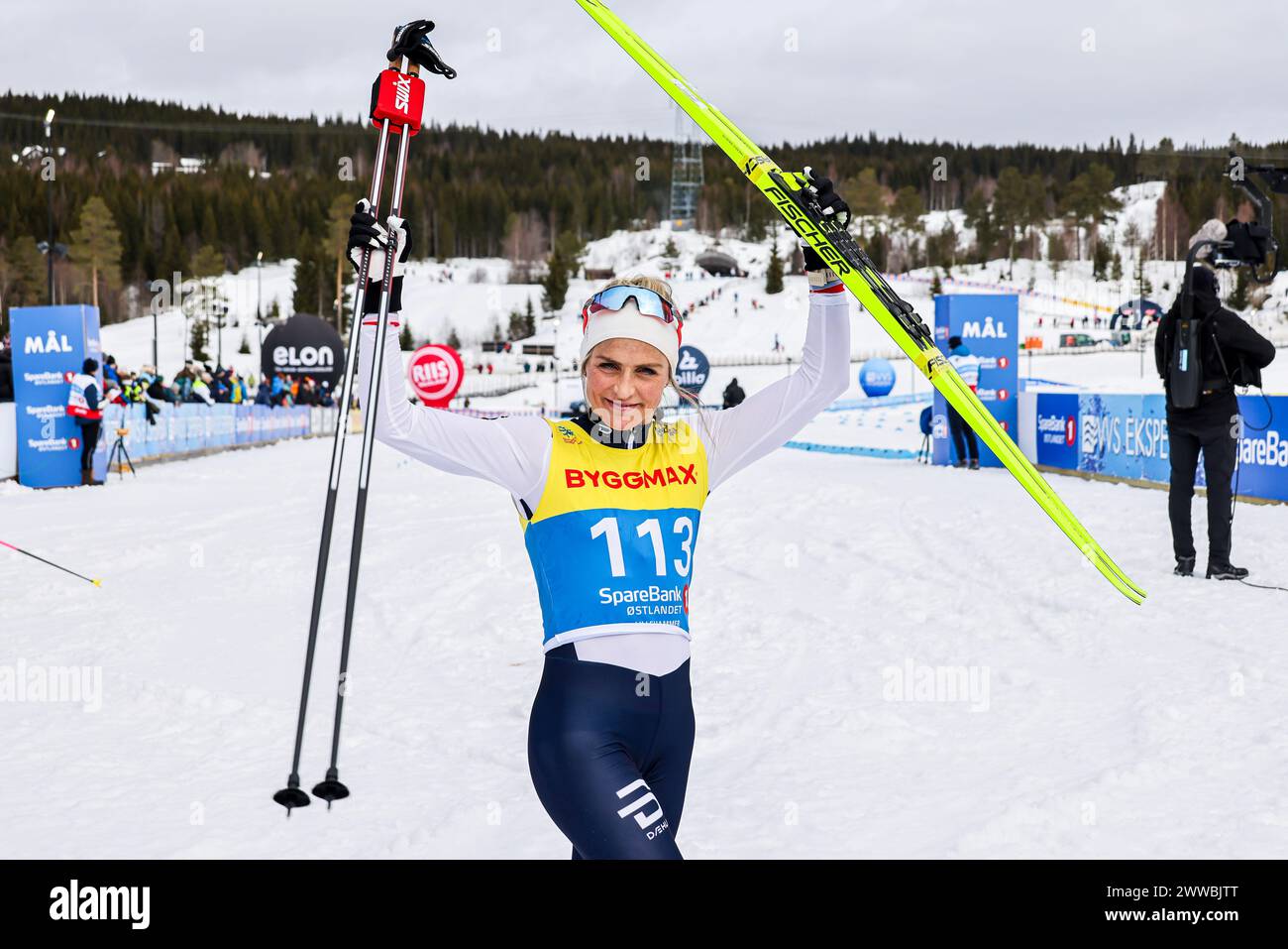 Lillehammer 20240323.Therese Johaug in cross-country skating on the ...