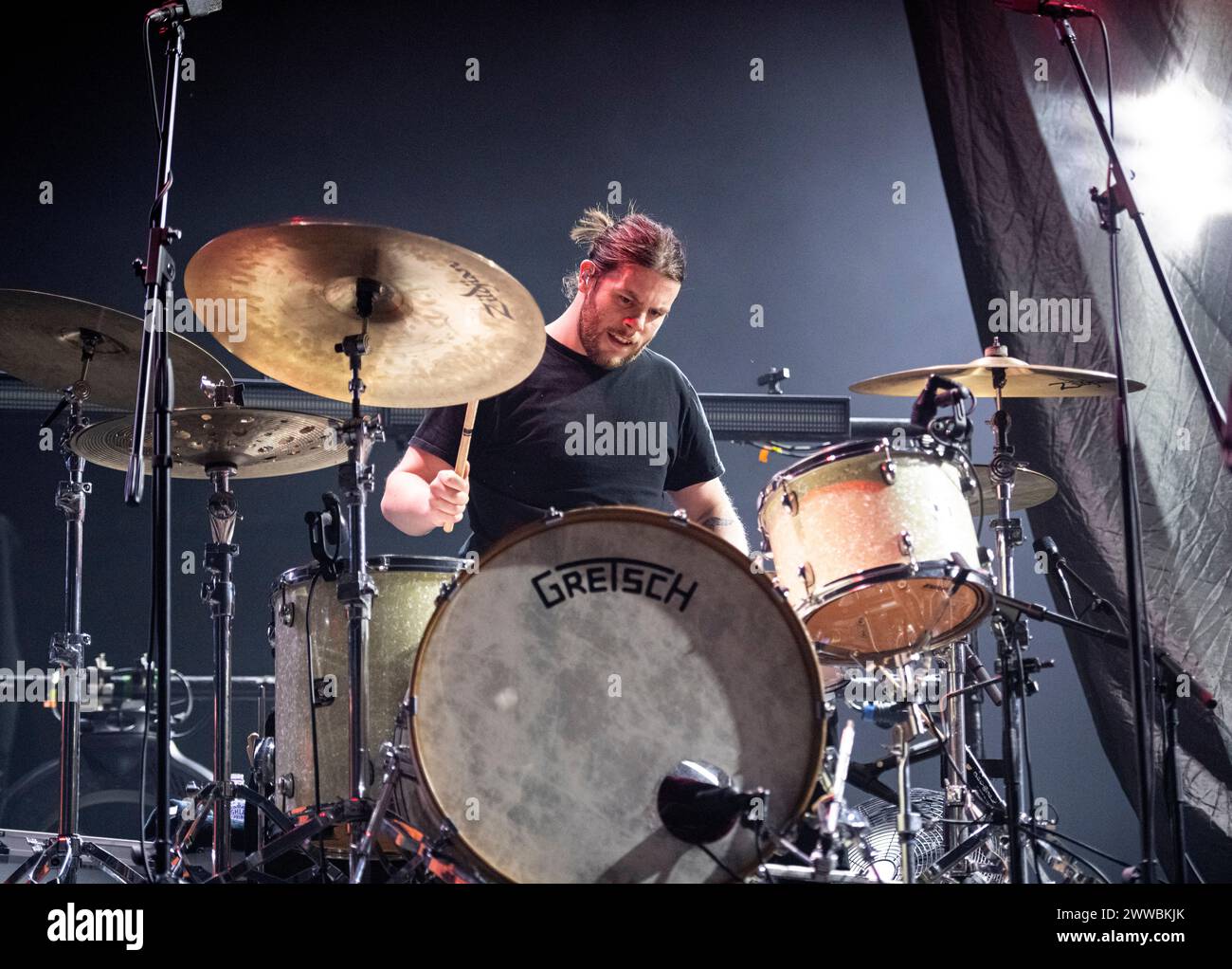 London, UK. 22nd Mar 2024. Loathe performing live at OVO Wembley Arena ...