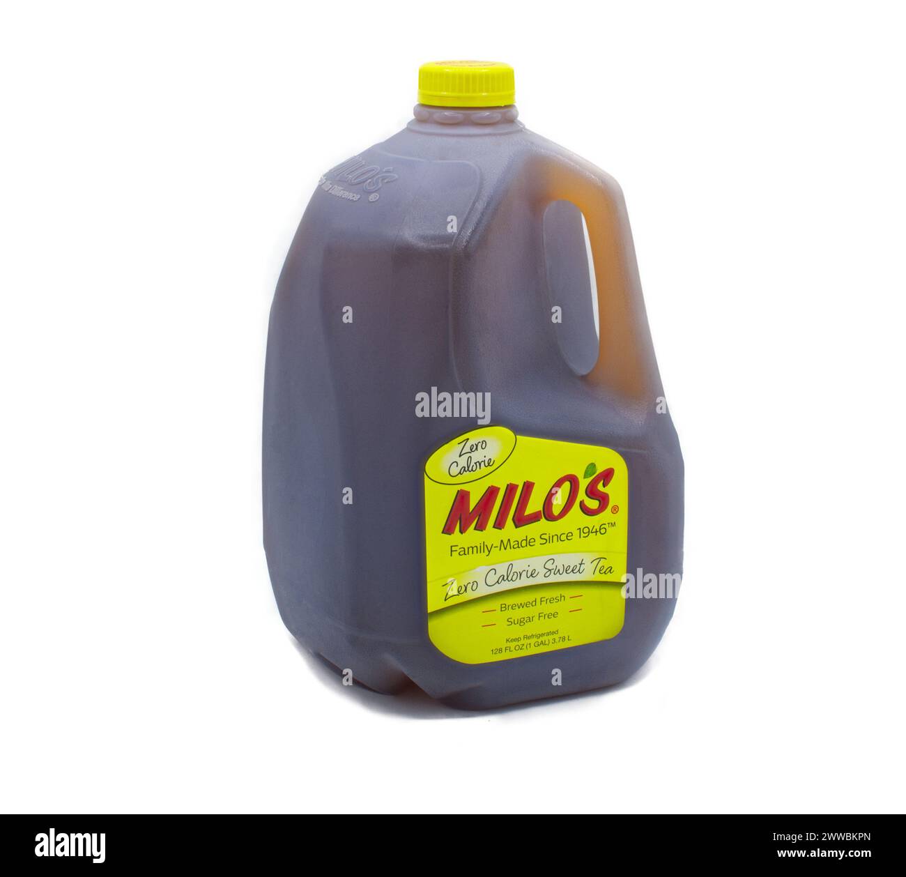 Ocala, FL March 22, 2024 Milos family made since 1946 zero calorie ...