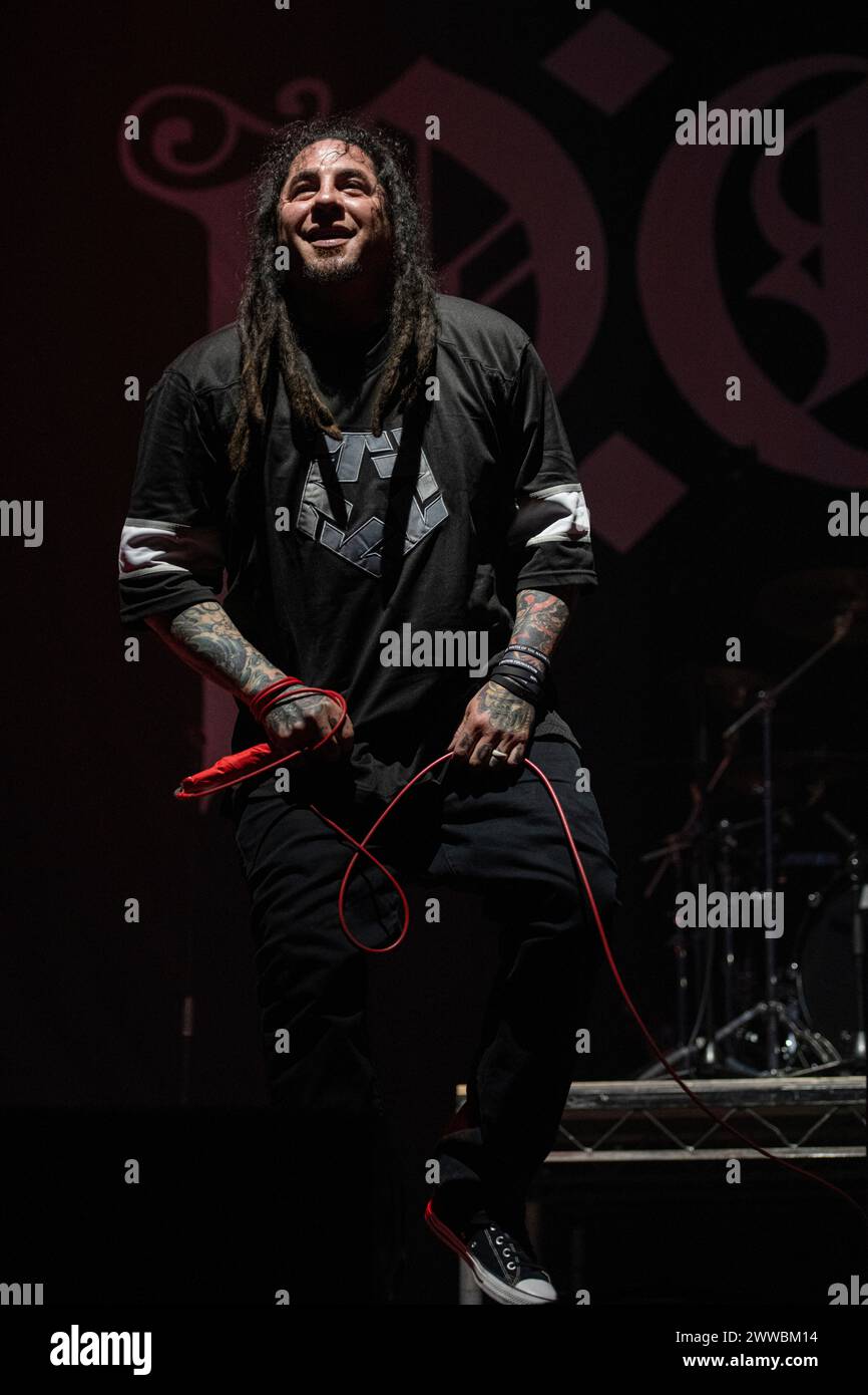 P.O.D. performing live at Wembley Arena, London on 15 March 2024 Sonny ...