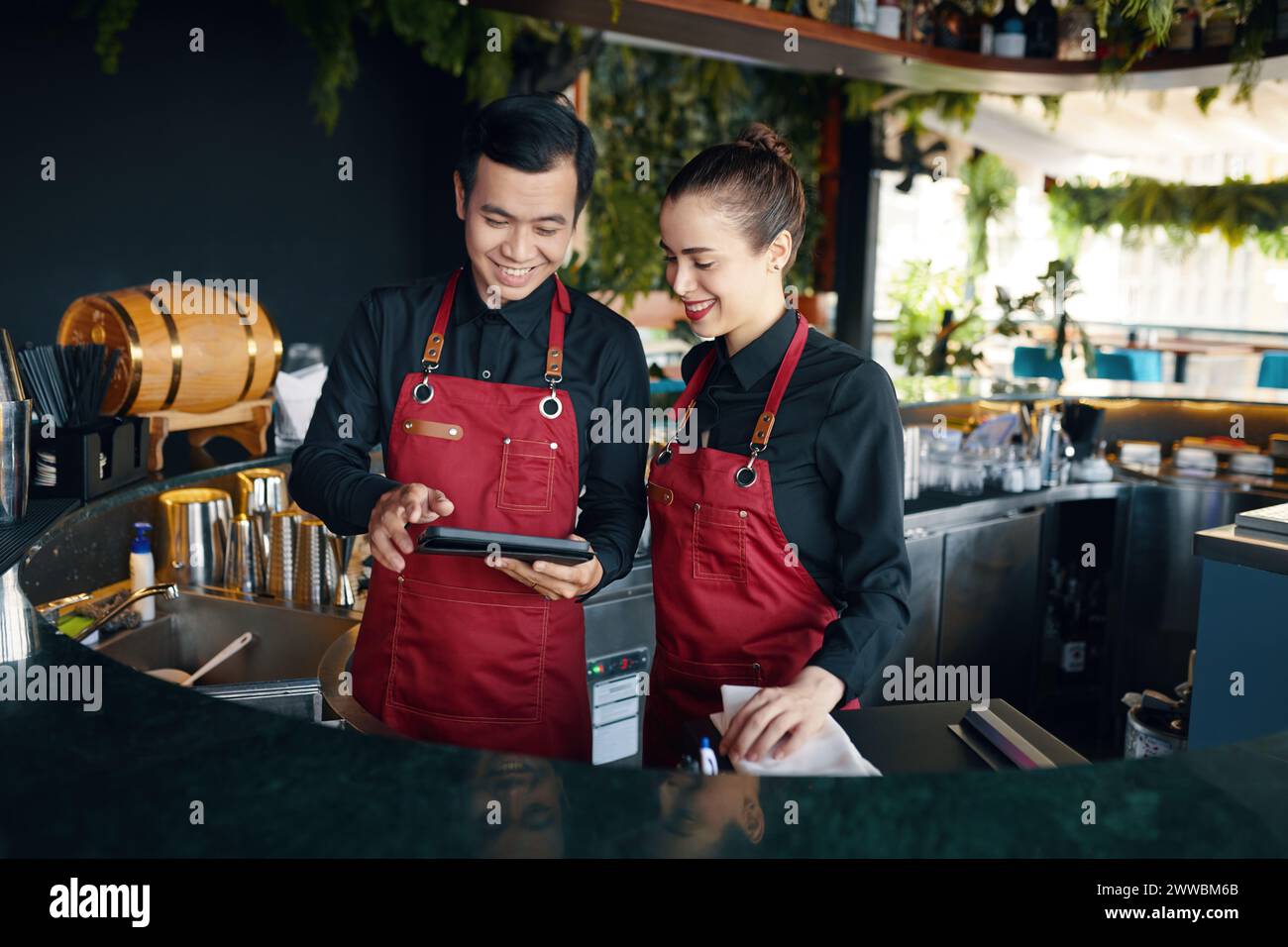 Bartenders apron hi-res stock photography and images - Alamy