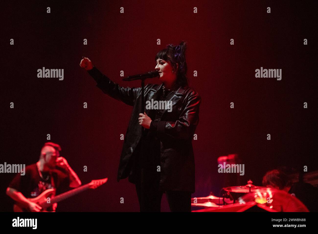 As Everything Unfolds performing live at Wembley Arena, London on 15 ...