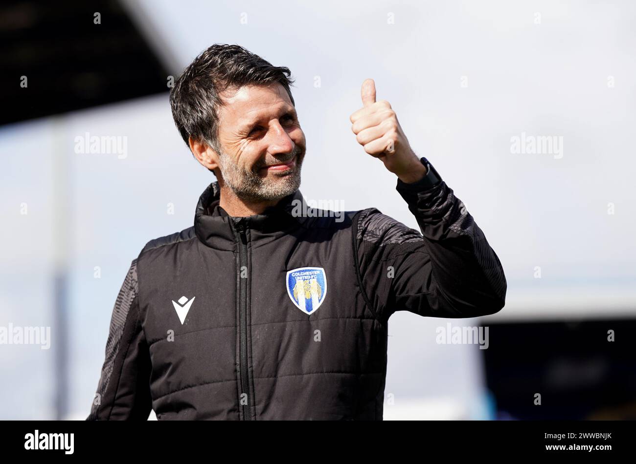 Colchester United manager Danny Cowley ahead of the Sky Bet League Two ...