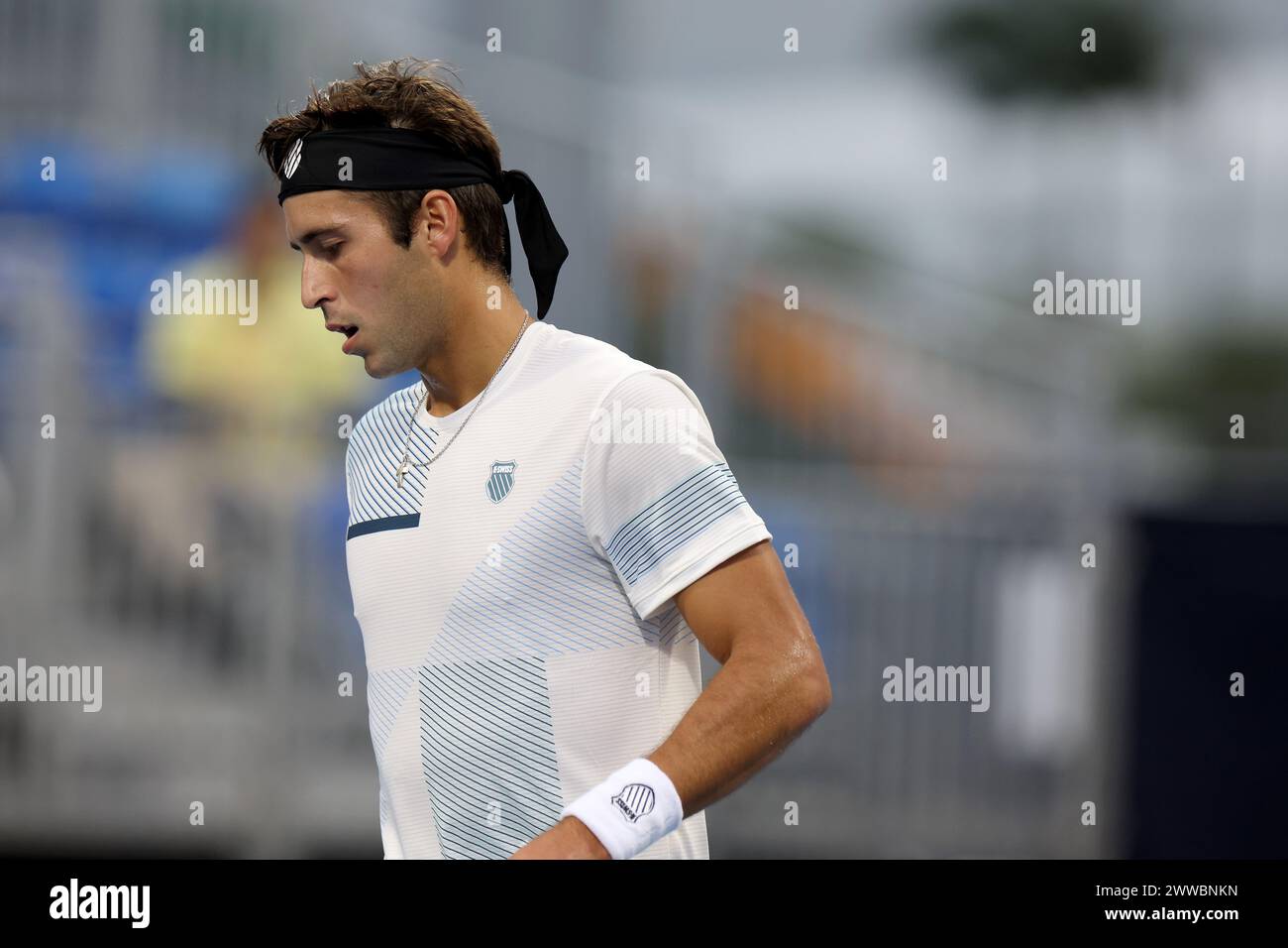 Miami Gardens, Florida, USA. 22nd Mar, 2024. Tomás Martín Etcheverry of Argentina against Andy ...