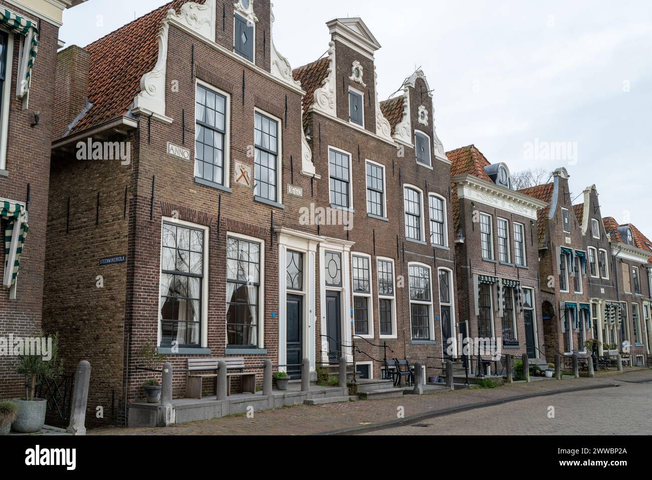 facade of older Dutch residential buildings Stock Photo - Alamy