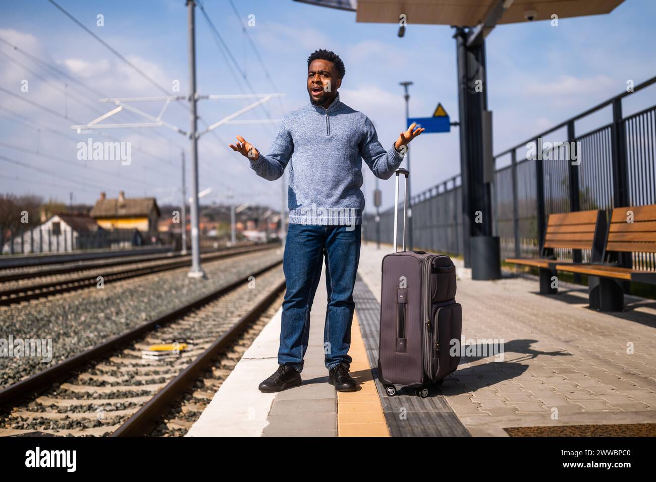 Angry commuter train hi-res stock photography and images - Alamy