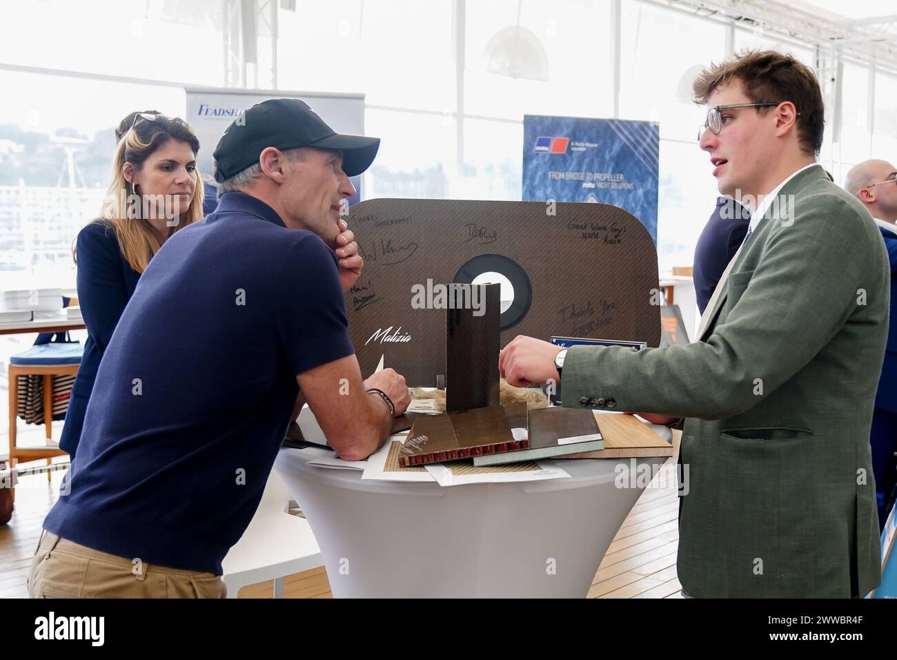 Mike Horn with the winner Loris Schimascki ( Green boats ) during the ...