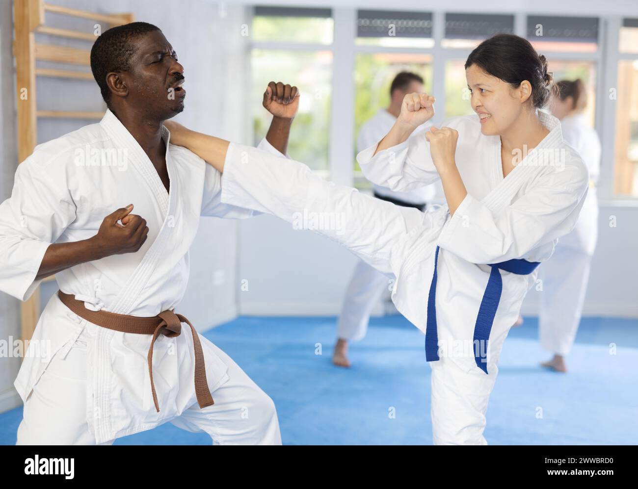 Multinational pupils train to perform defensive karate installations ...
