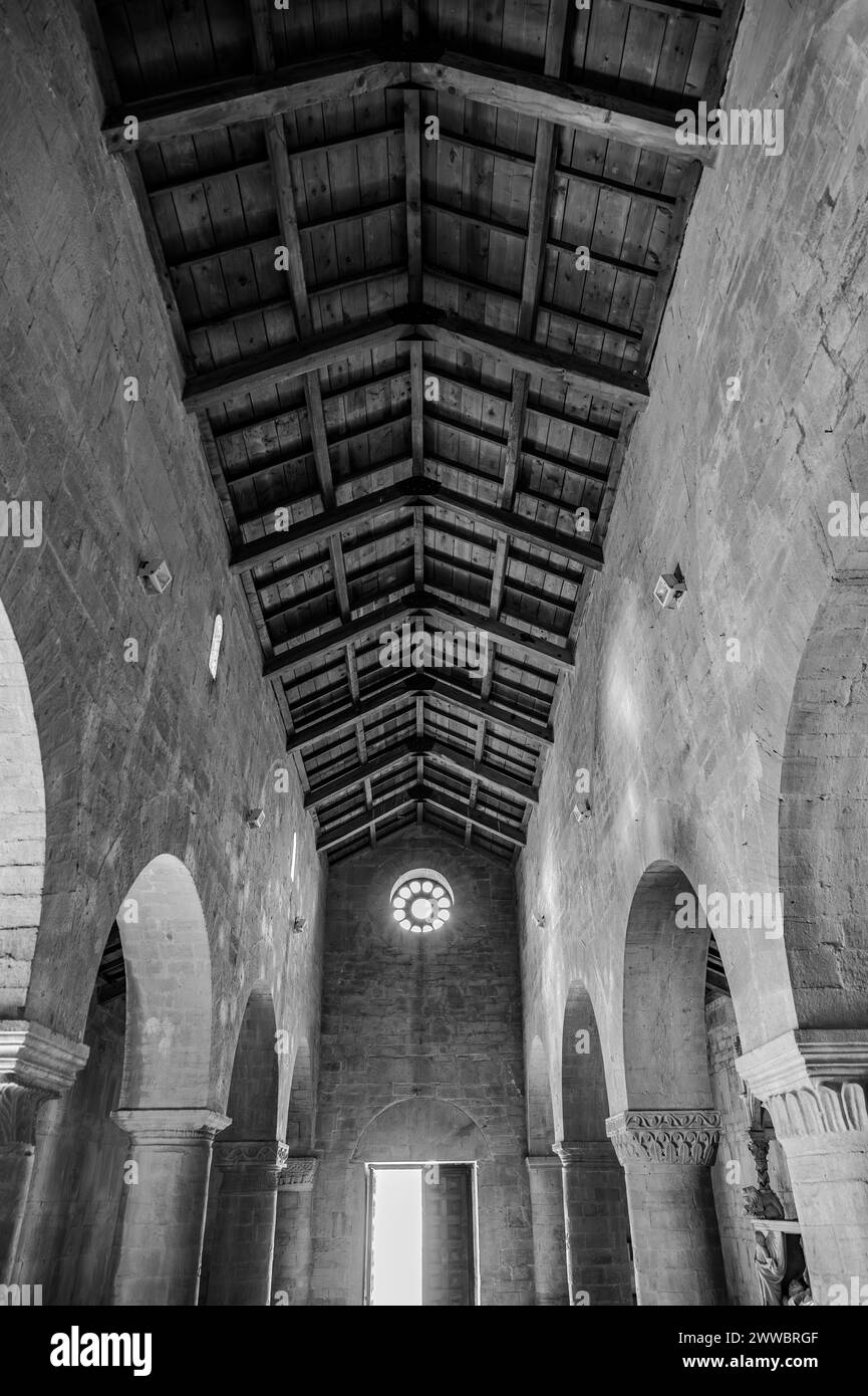 Altar wall of the chapel Black and White Stock Photos & Images - Alamy