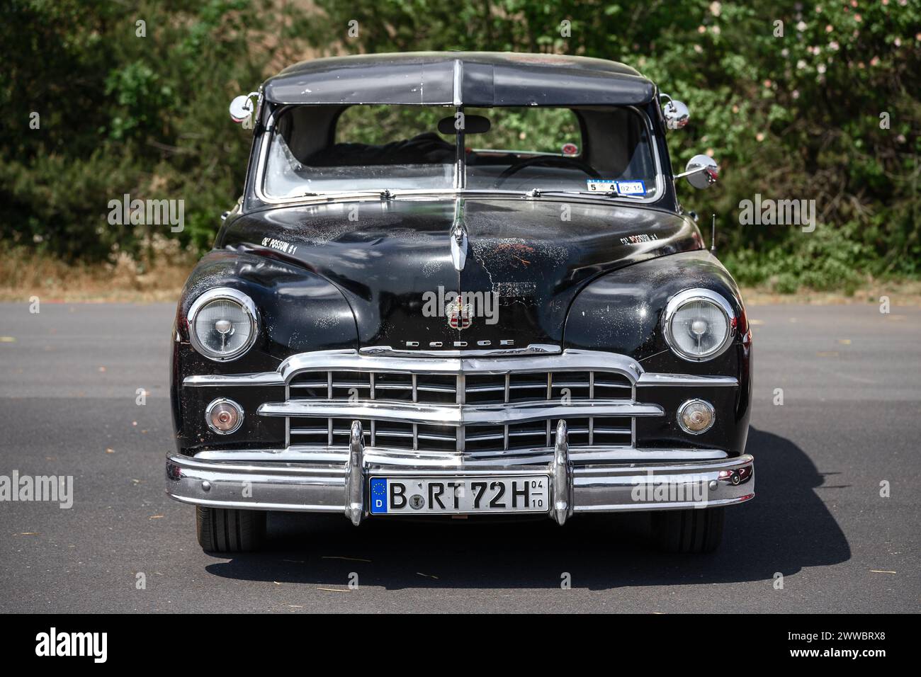 LINTHE, GERMANY - MAY 27, 2023: The full-size car Dodge Coronet Club Coupe, 1950 (first ...