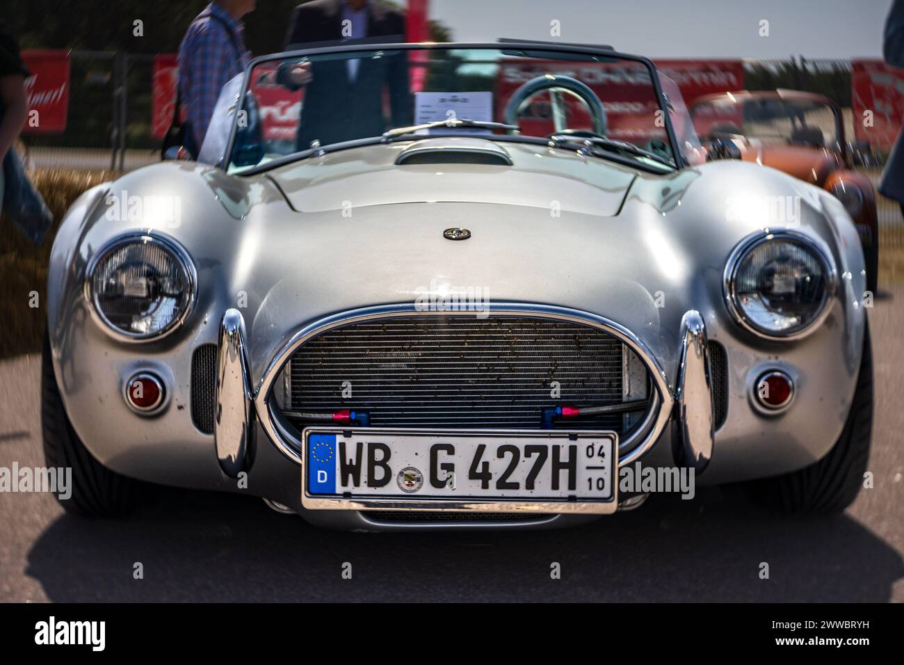 LINTHE, GERMANY - MAY 27, 2023: The sports car AC Cobra 427, 1974. Art lens. Swirl bokeh. Die ...