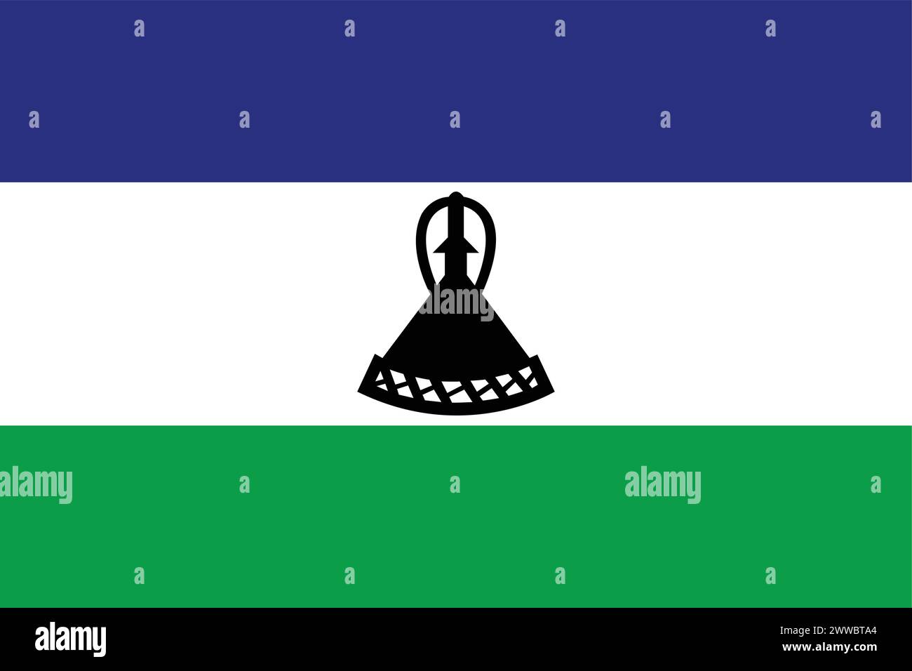 Lesotho flag straight hi-res stock photography and images - Alamy