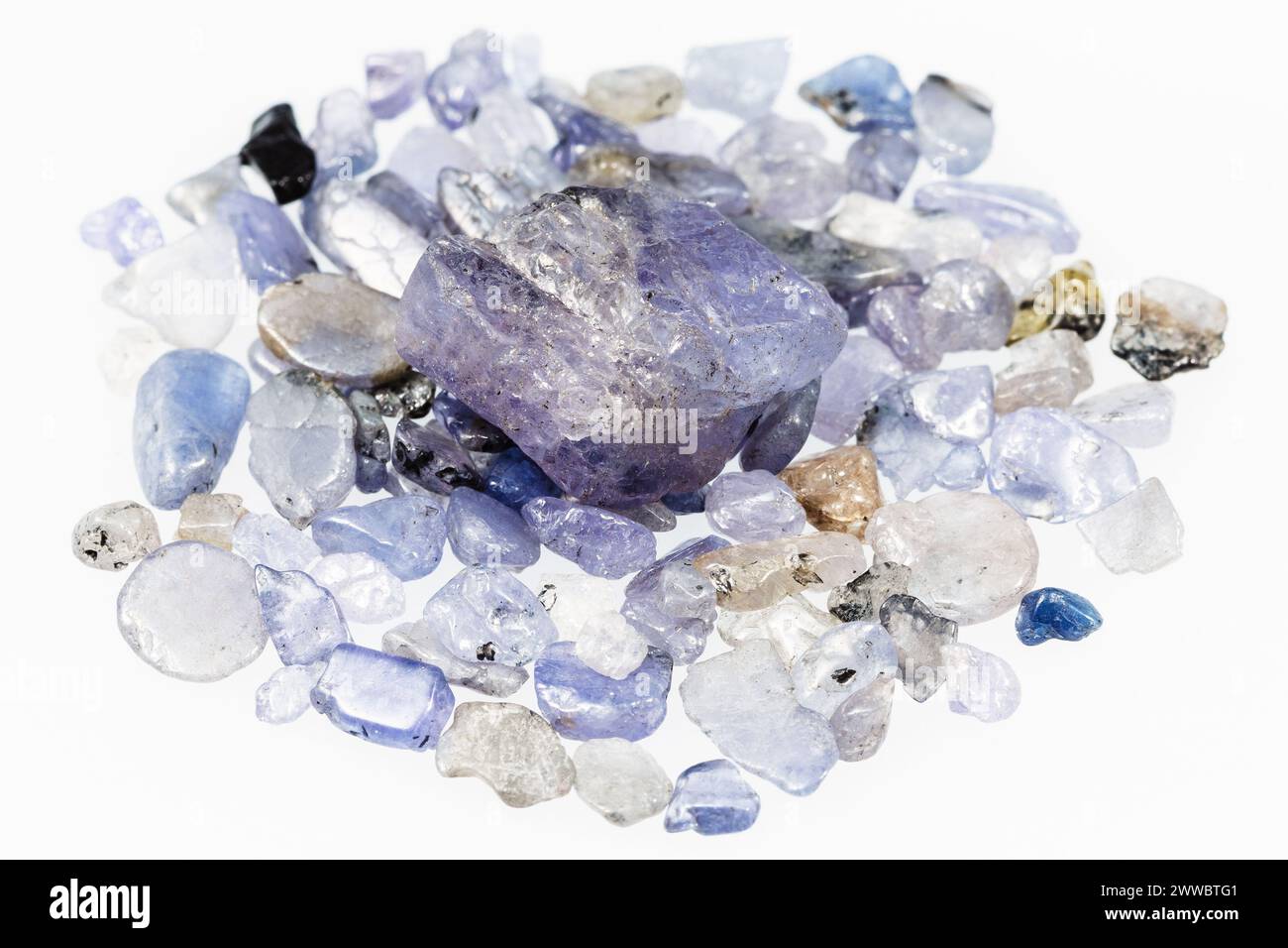 close up of sample of natural stone from geological collection ...