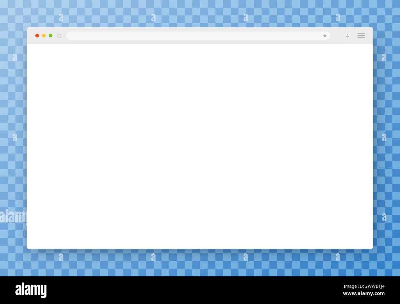 The design of the web browser window in white on a transparent ...