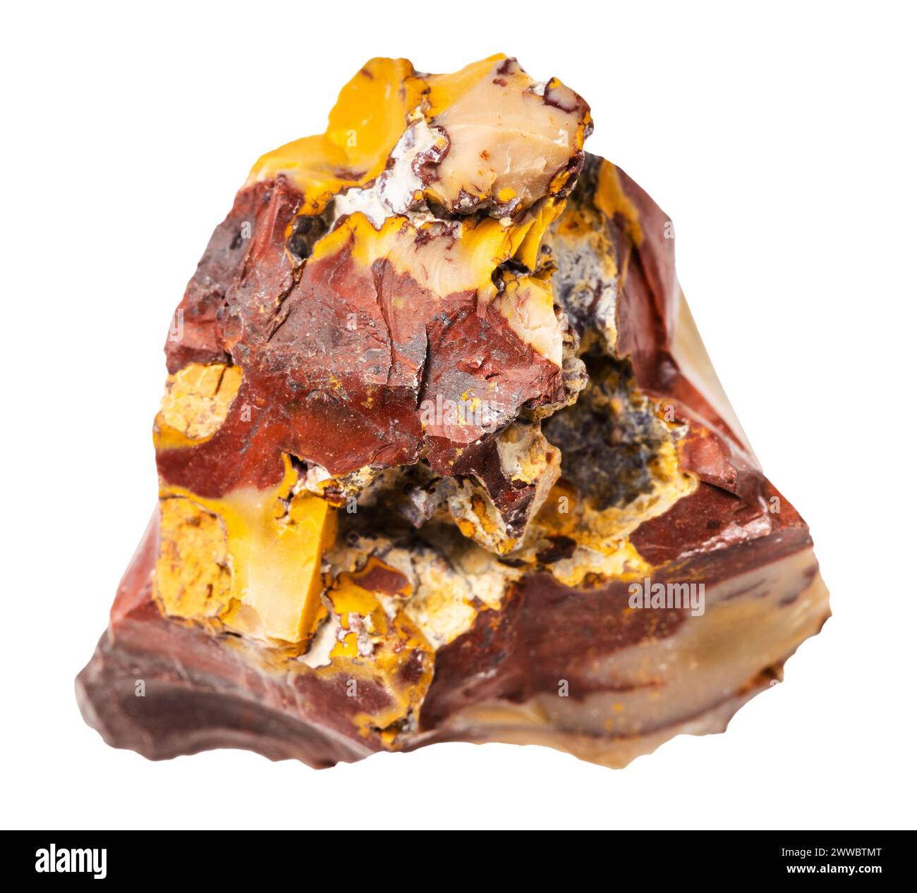 close up of sample of natural stone from geological collection - raw ...