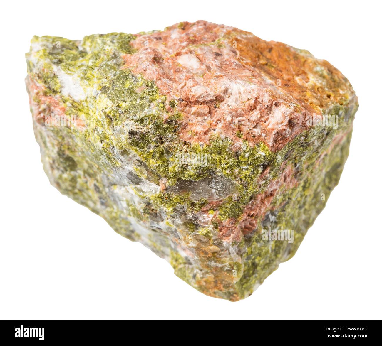 close up of sample of natural stone from geological collection ...