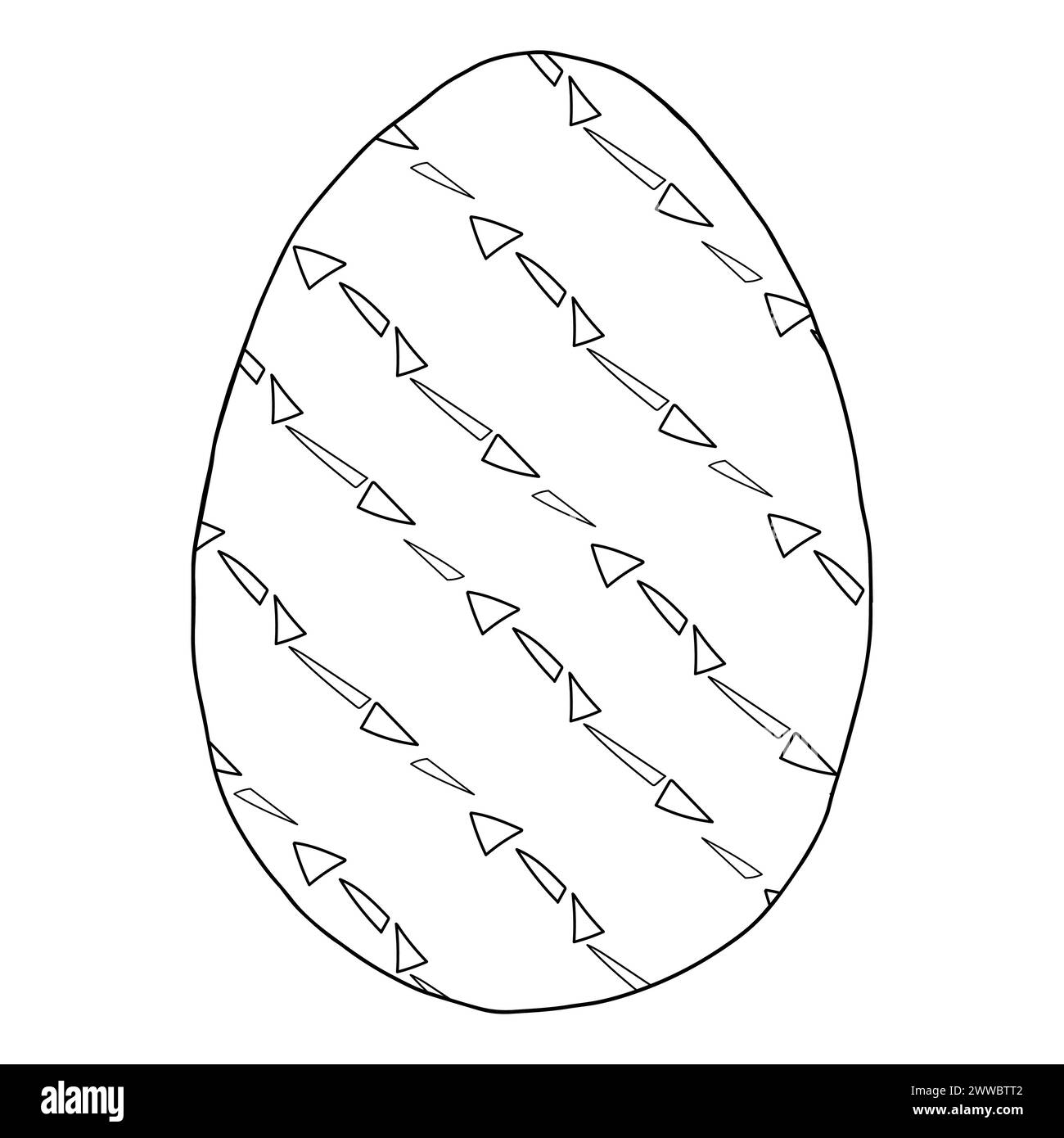 Easter egg crystal hand drawn geometry elements. Vector illustrations ...