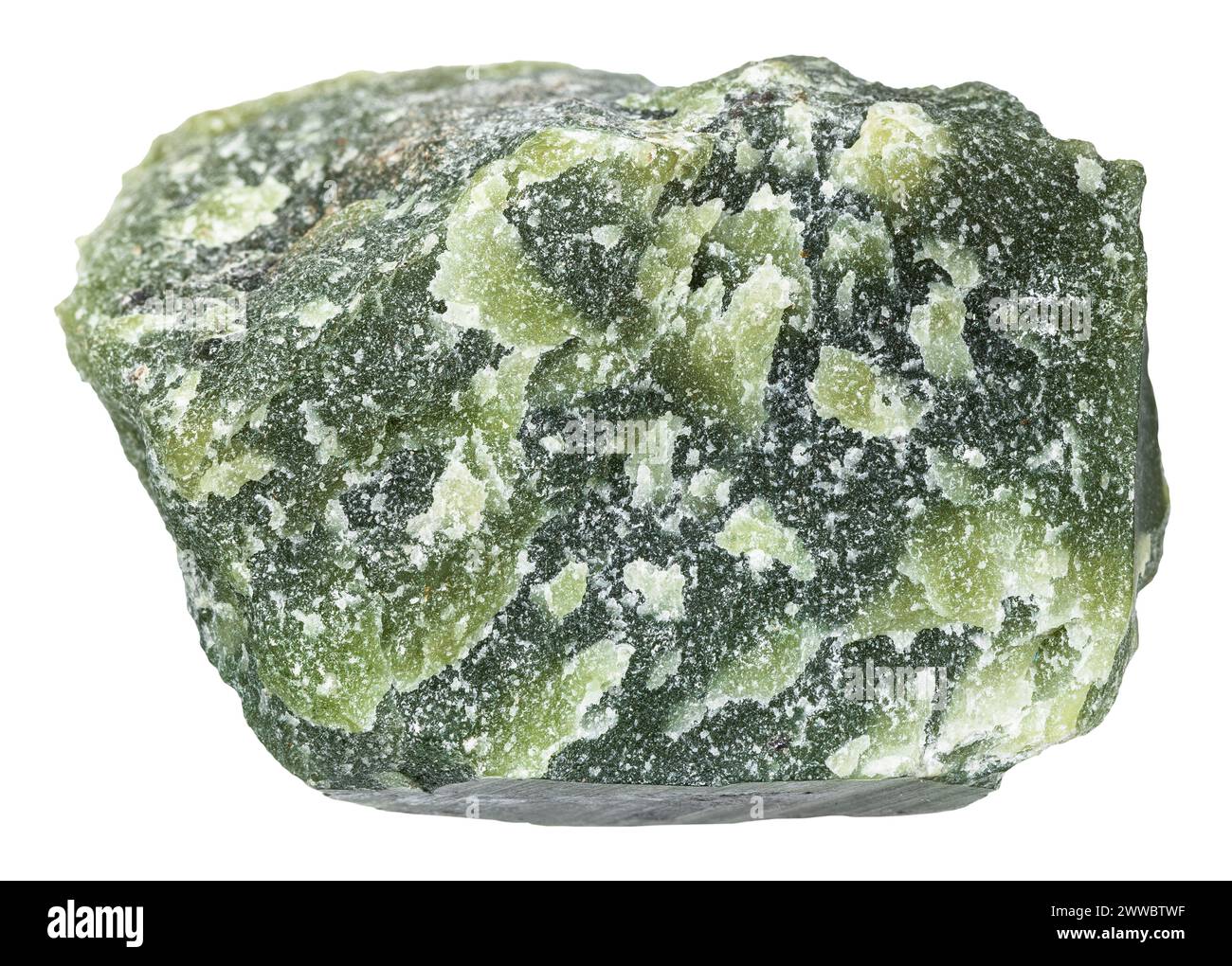 close up of sample of natural stone from geological collection ...