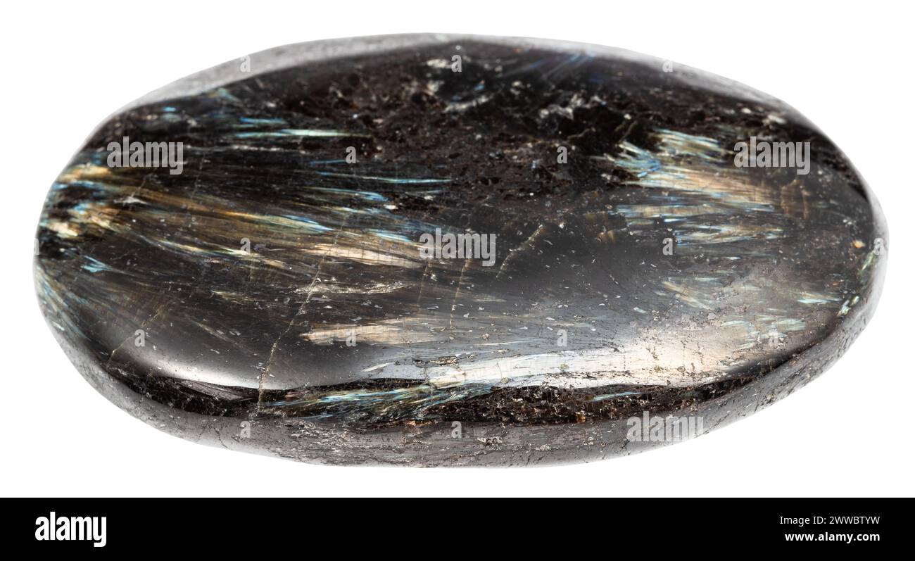 close up of sample of natural stone from geological collection ...