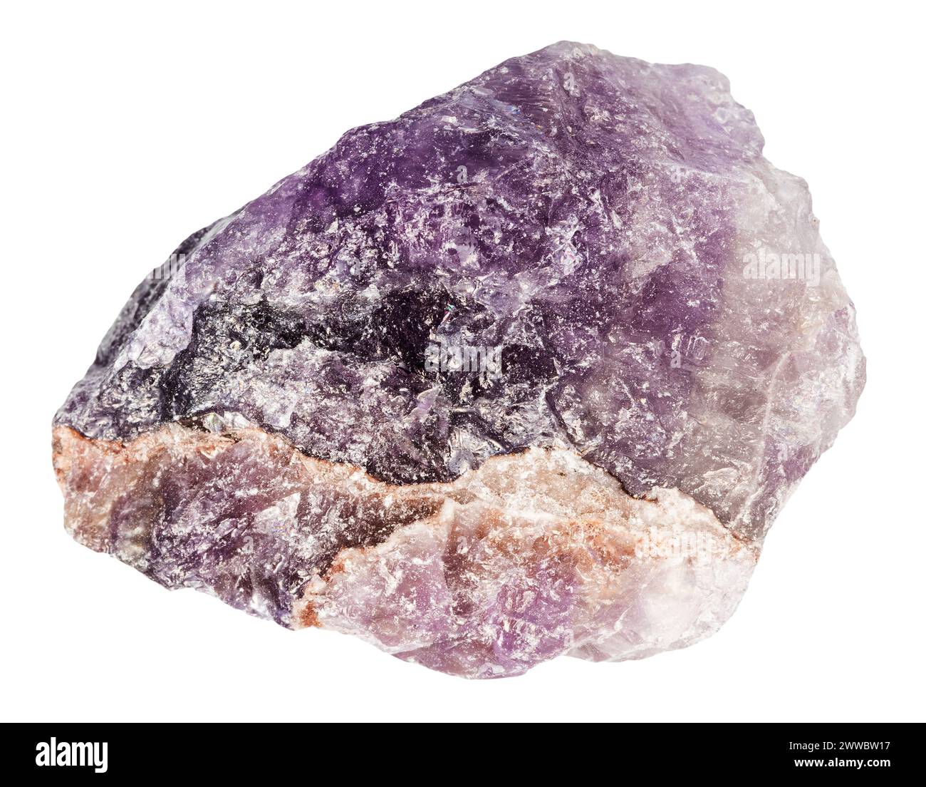 close up of sample of natural stone from geological collection - raw ...