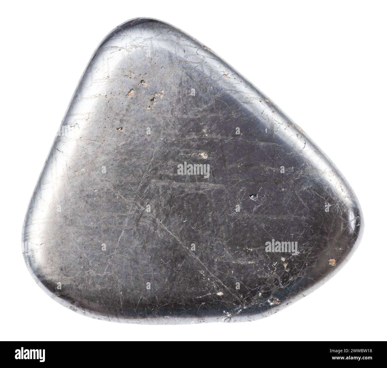 close up of sample of natural stone from geological collection ...