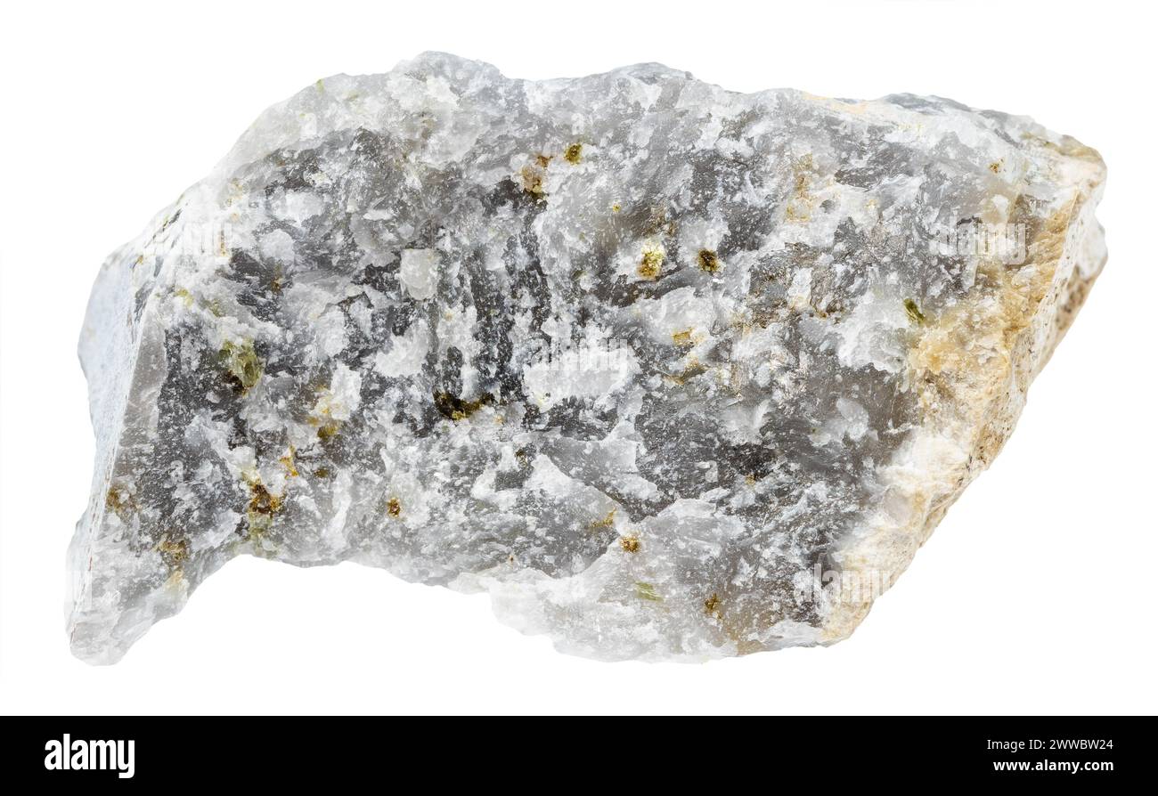 close up of sample of natural stone from geological collection - raw ...