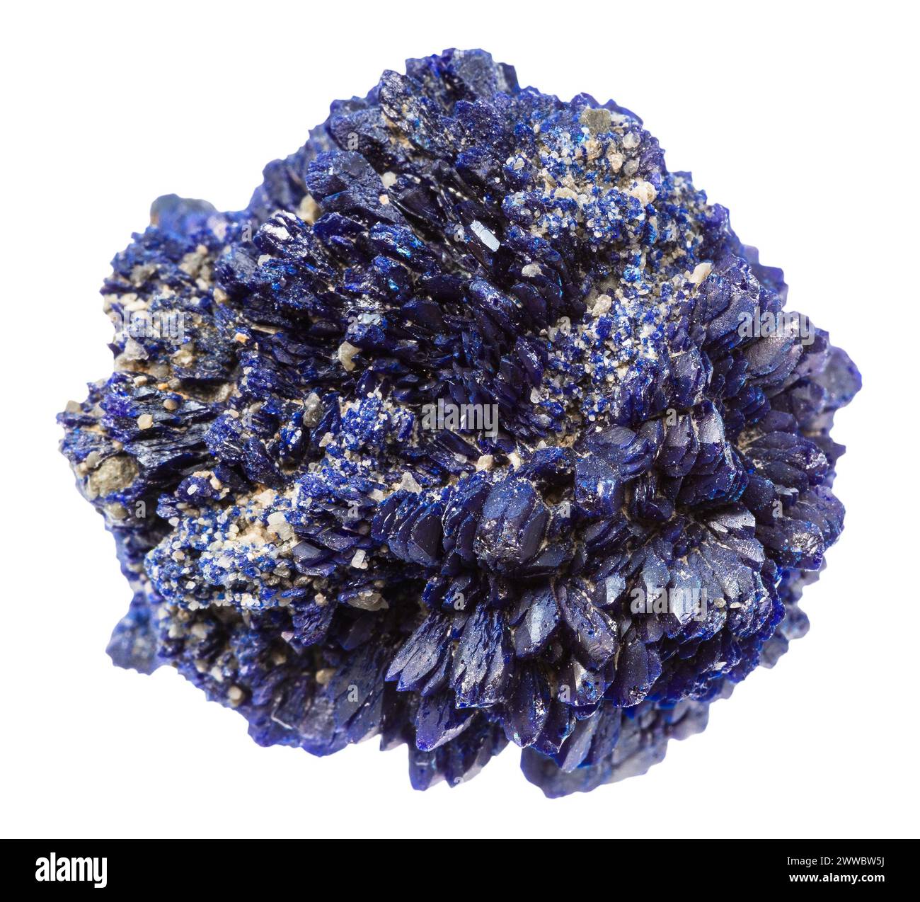 close up of sample of natural stone from geological collection - druse ...