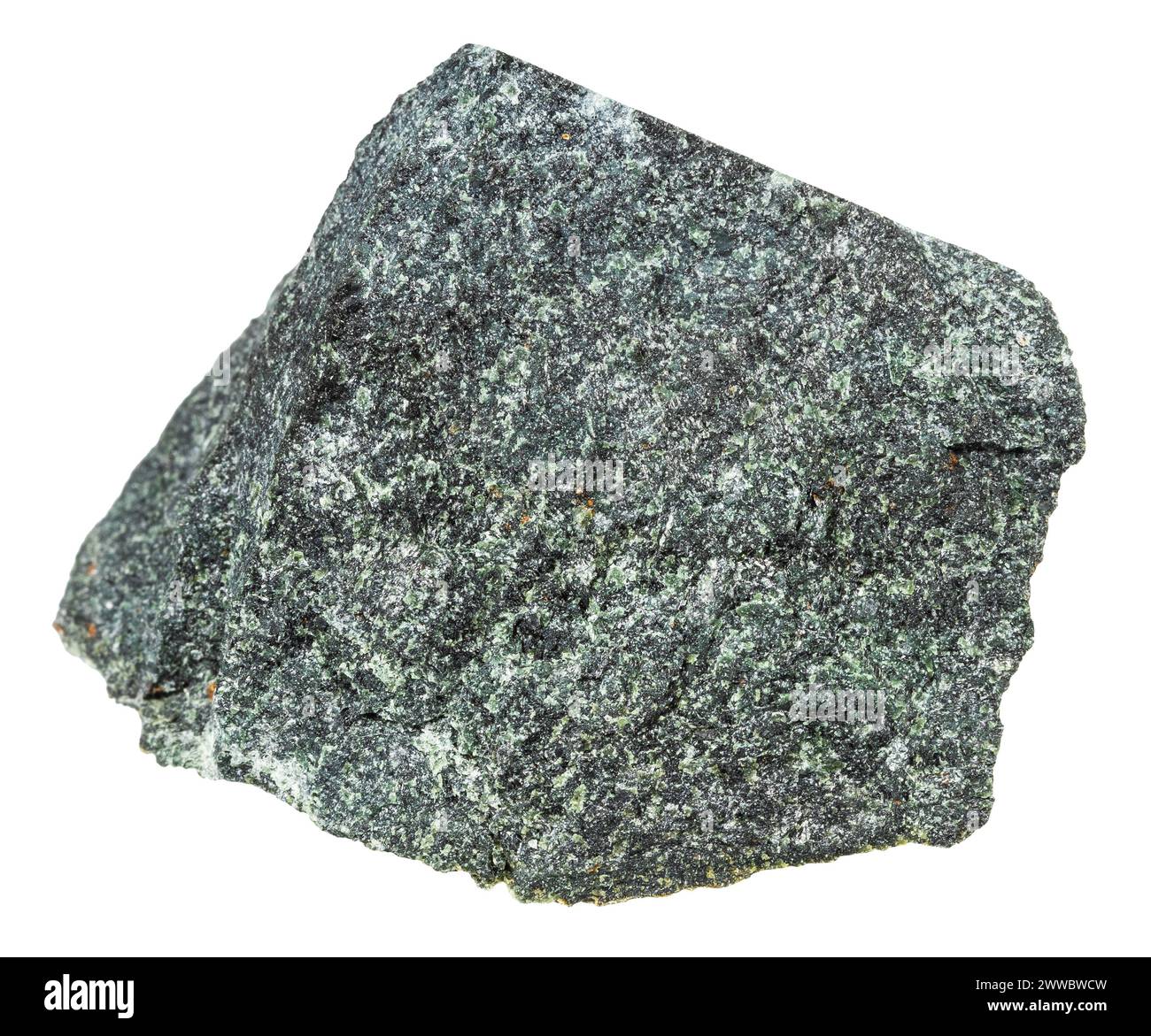 close up of sample of natural stone from geological collection ...