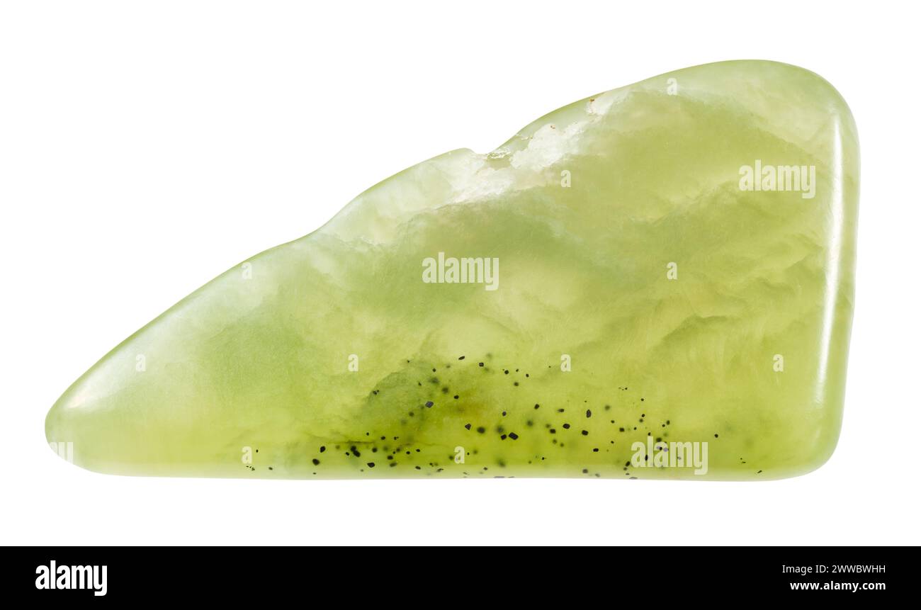 close up of sample of natural stone from geological collection ...