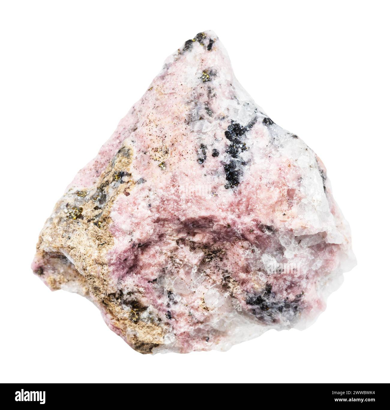 close up of sample of natural stone from geological collection - raw ...