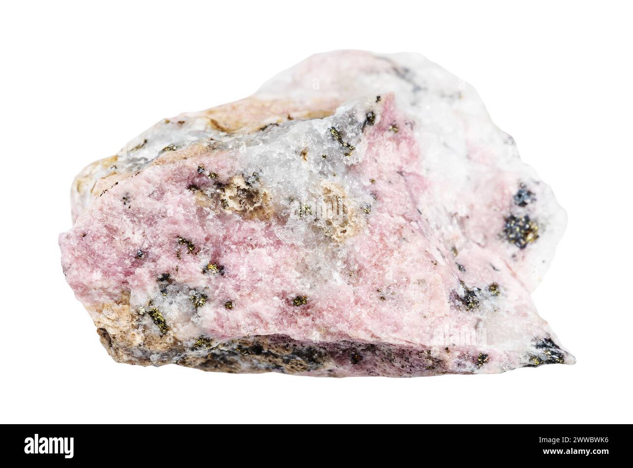 close up of sample of natural stone from geological collection ...