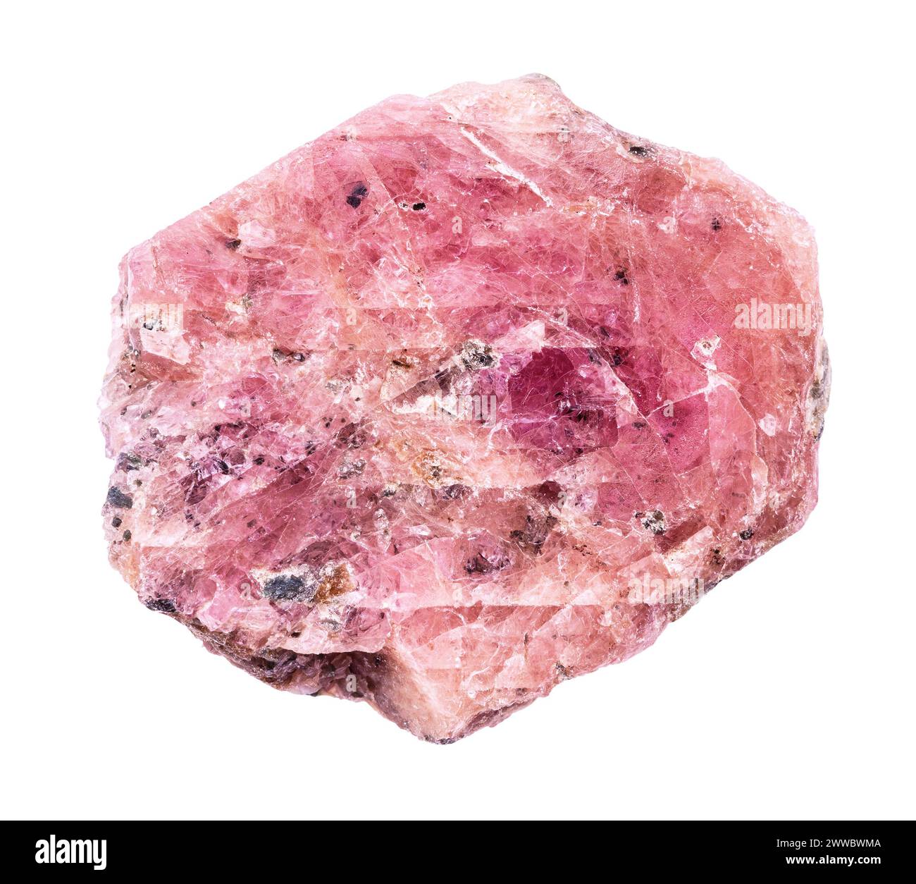 close up of sample of natural stone from geological collection - raw ...