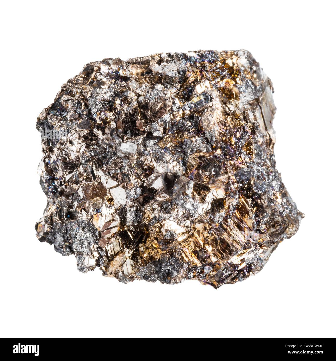 close up of sample of natural stone from geological collection ...