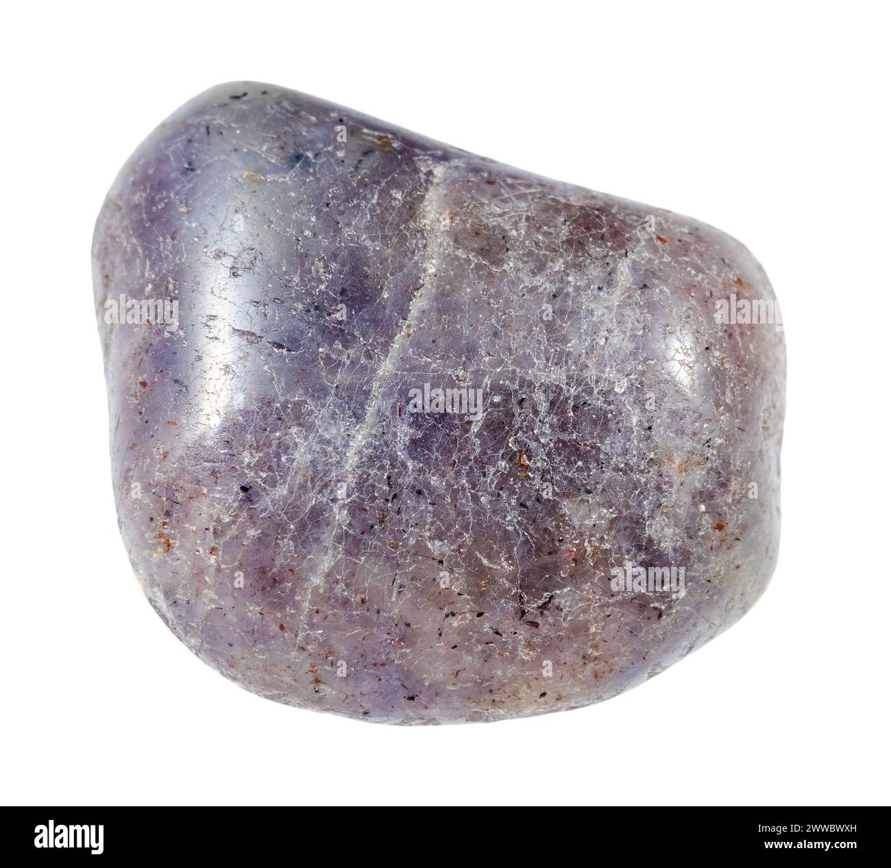 close up of sample of natural stone from geological collection ...