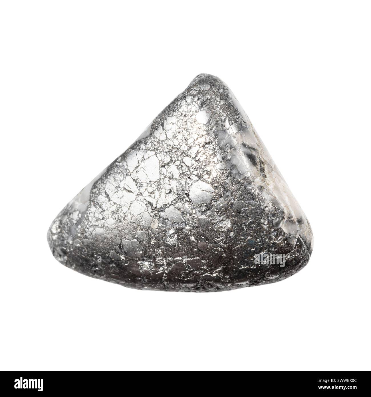 close up of sample of natural stone from geological collection ...