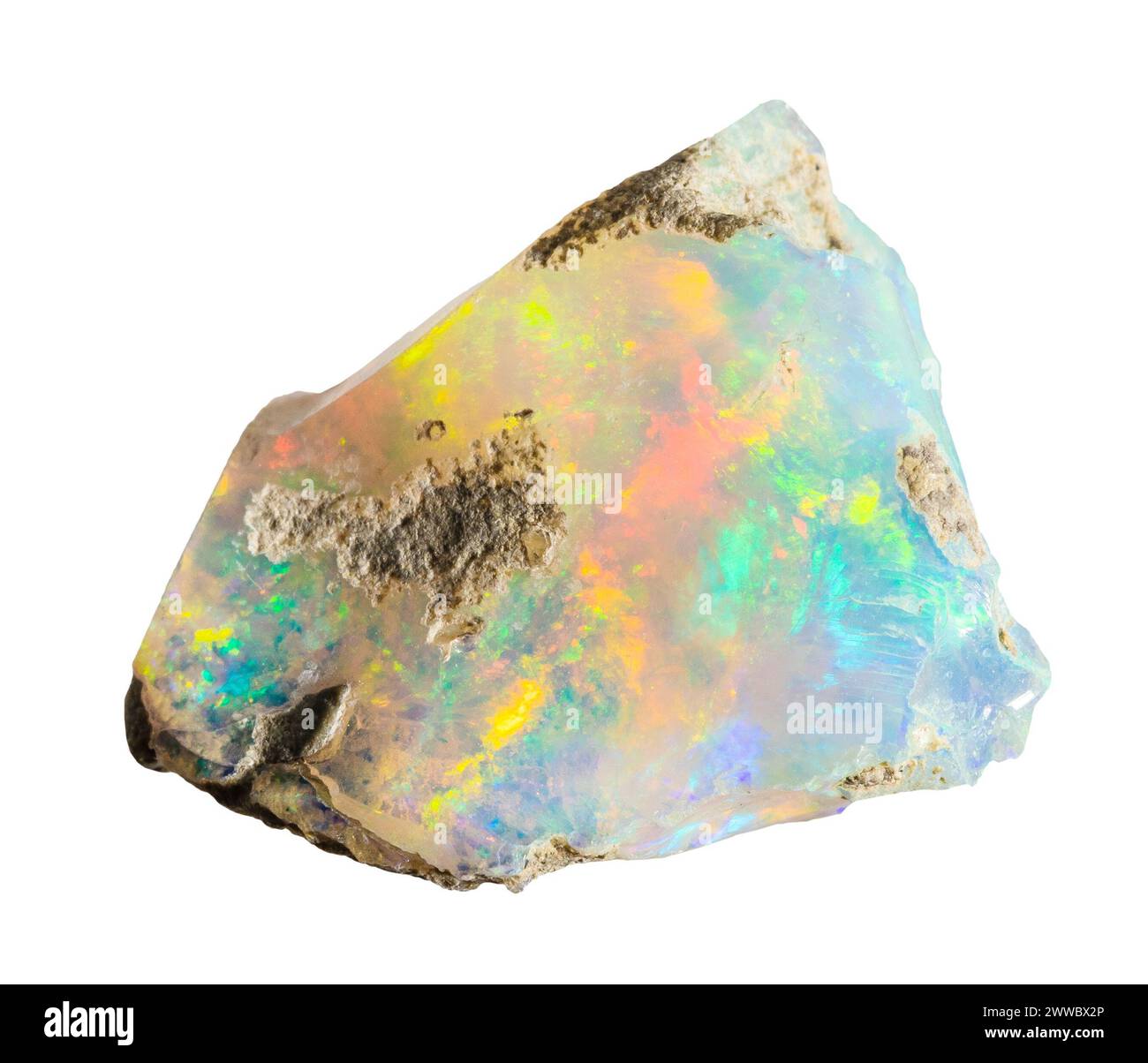 close up of sample of natural stone from geological collection - rough ...