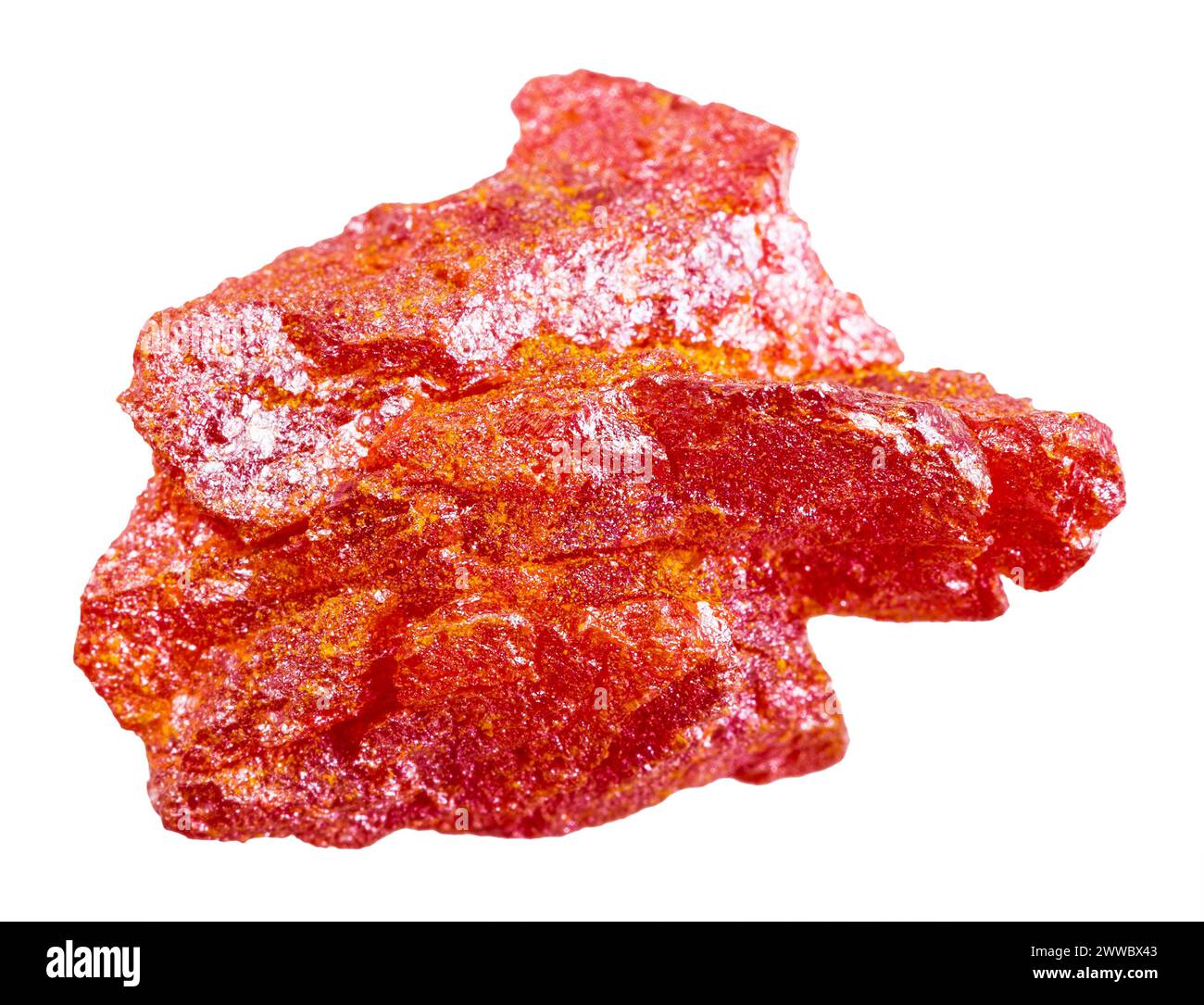 close up of sample of natural stone from geological collection ...