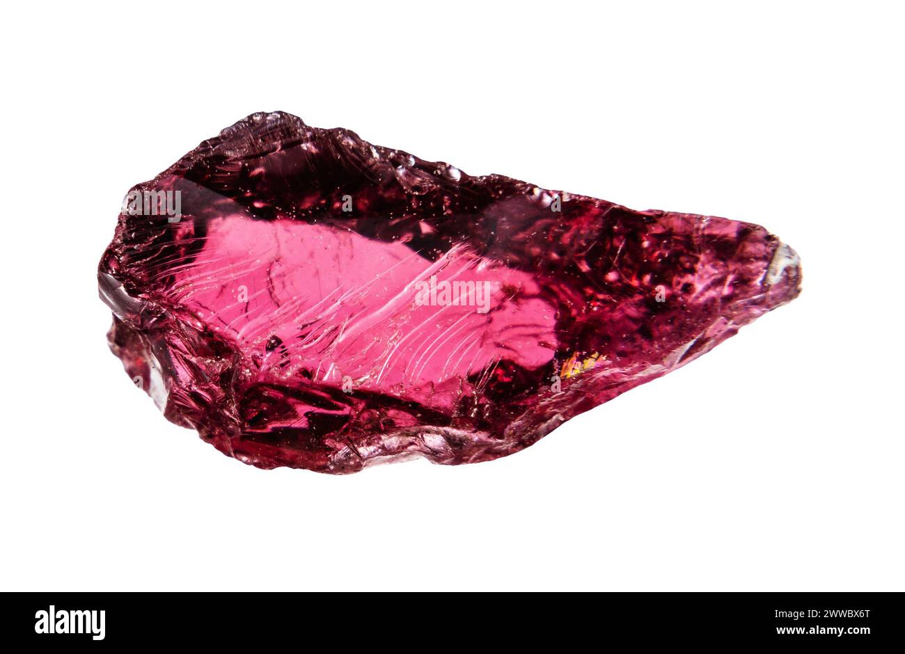 close up of sample of natural stone from geological collection - raw ...