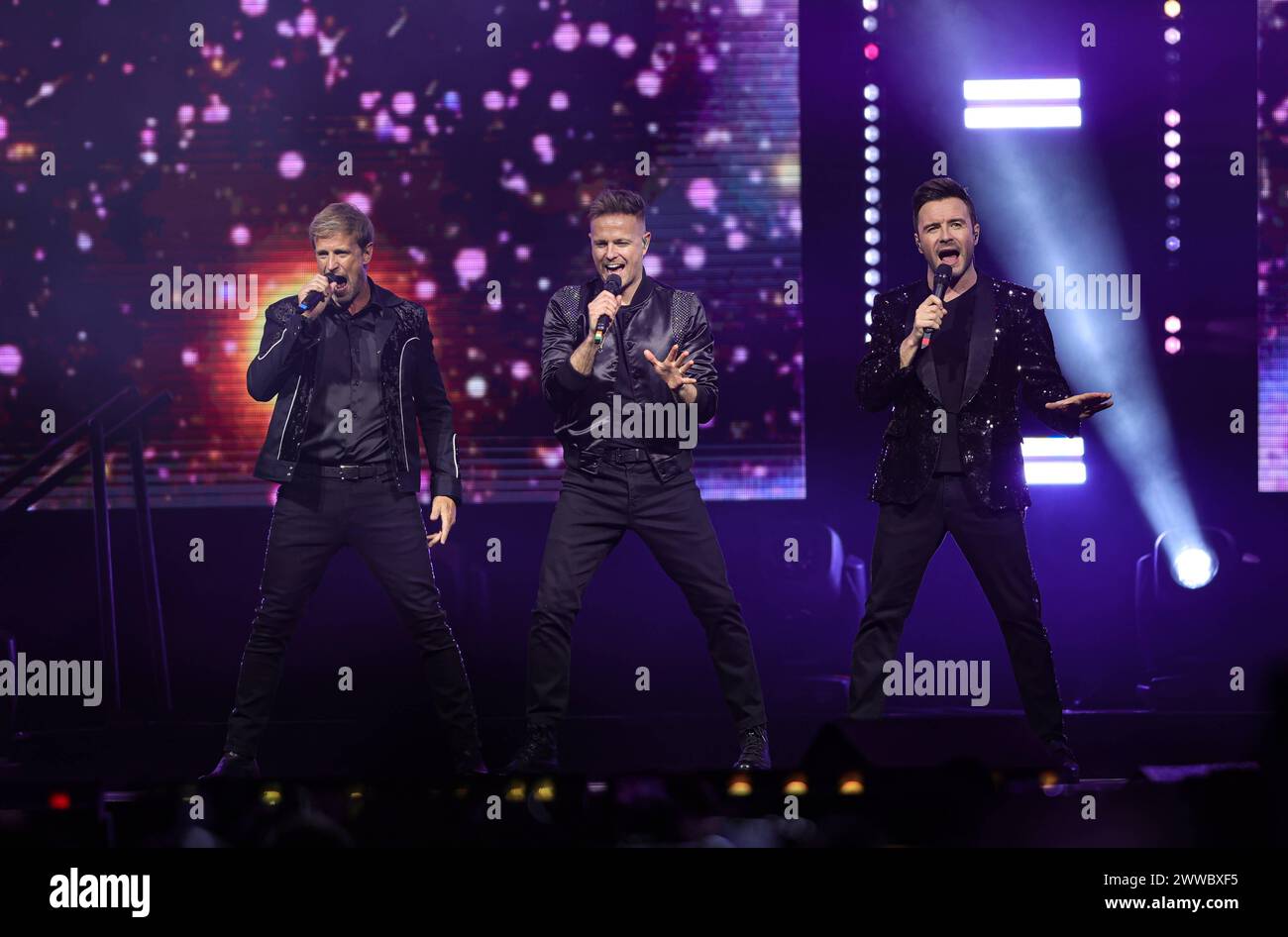 Irish pop group Westlife In Concert Of Their Wild Dreams Tour March 22 ...