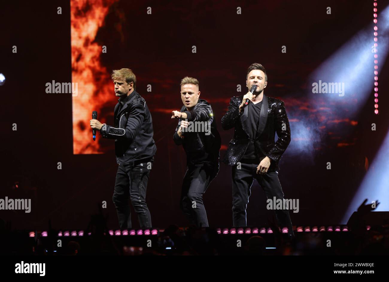 Irish pop group Westlife In Concert Of Their Wild Dreams Tour March 22 ...